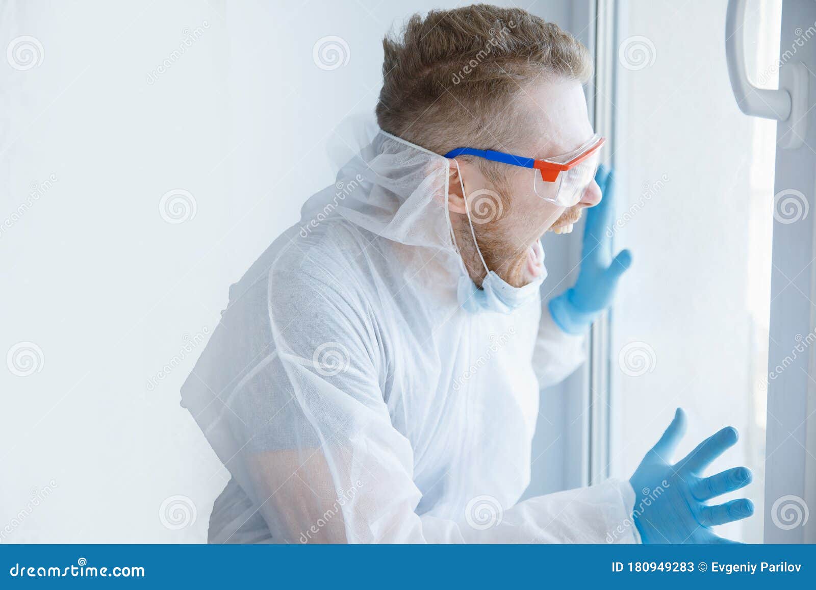 Nervous Breakdown in Man after Quarantine Isolation Home, Phobia of ...