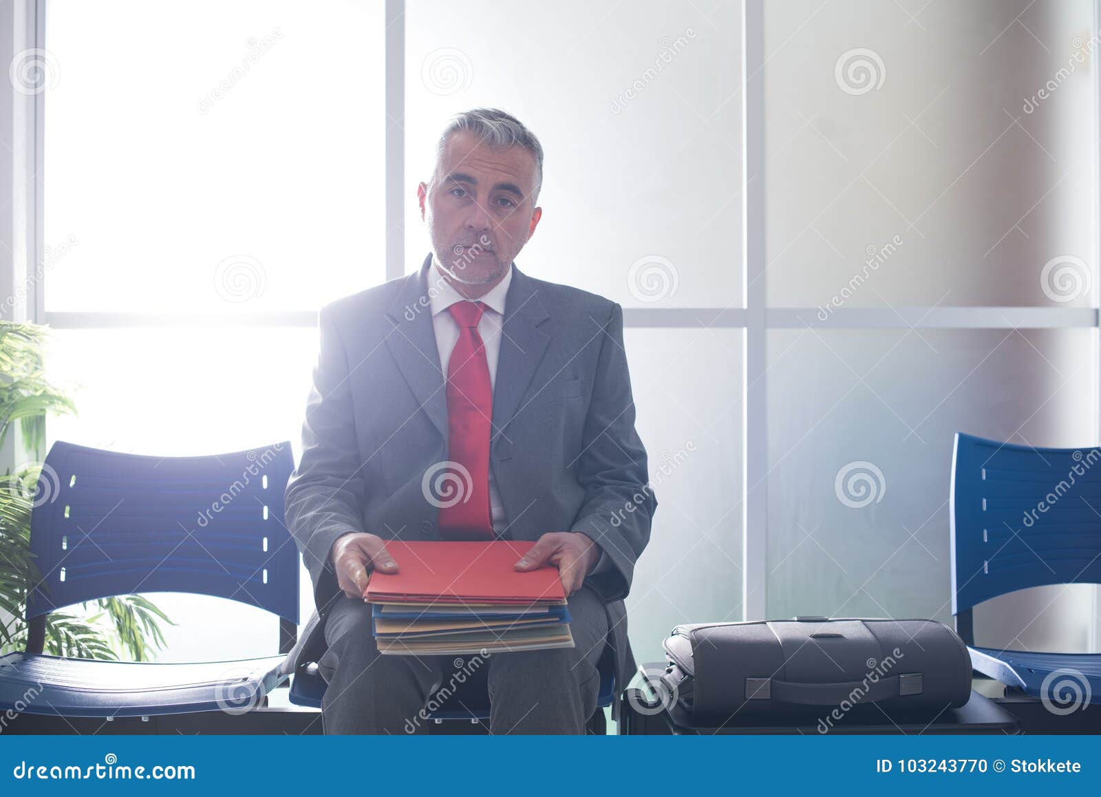 Nervous Businessman Waiting for a Job Interview Stock Photo - Image of ... Nervous Businessman Waiting for a Job Interview Stock Photo - Image of ...