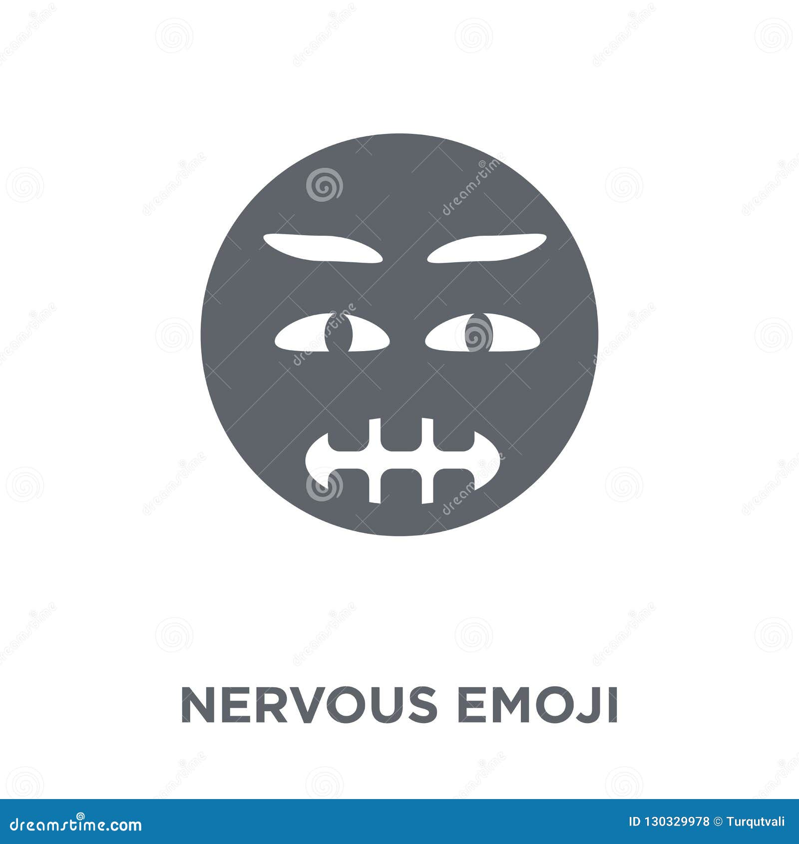 Nervous Emoji Icon From Emoji Collection. Stock Vector - Illustration ... Nervous Emoji Icon From Emoji Collection. Stock Vector - Illustration ...