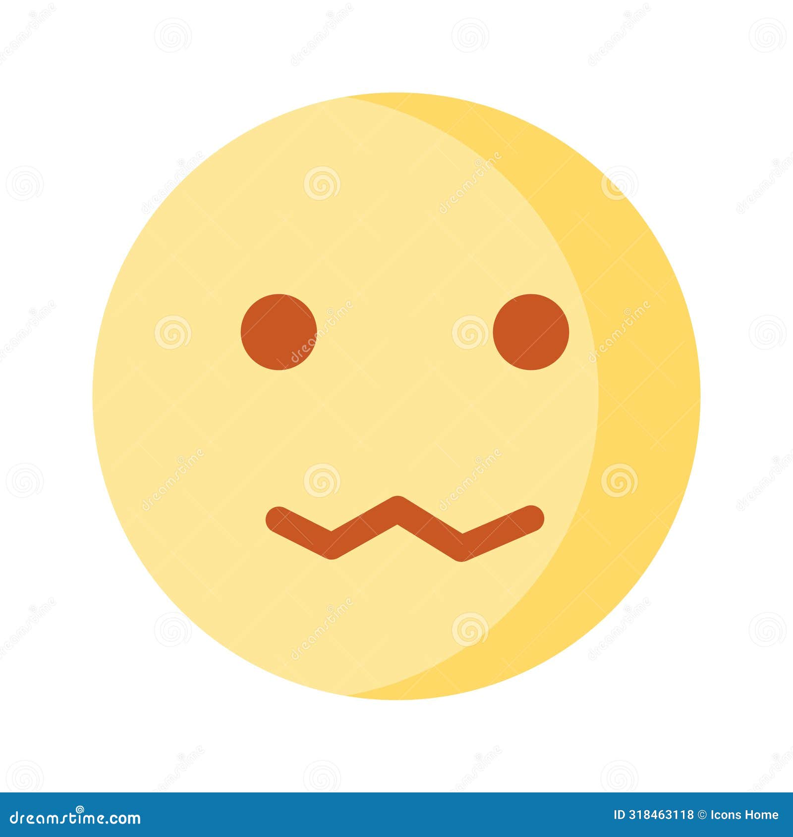 Nervous Emoji Icon In Trendy Design Style. Nervous Emoji Icon Isolated ...