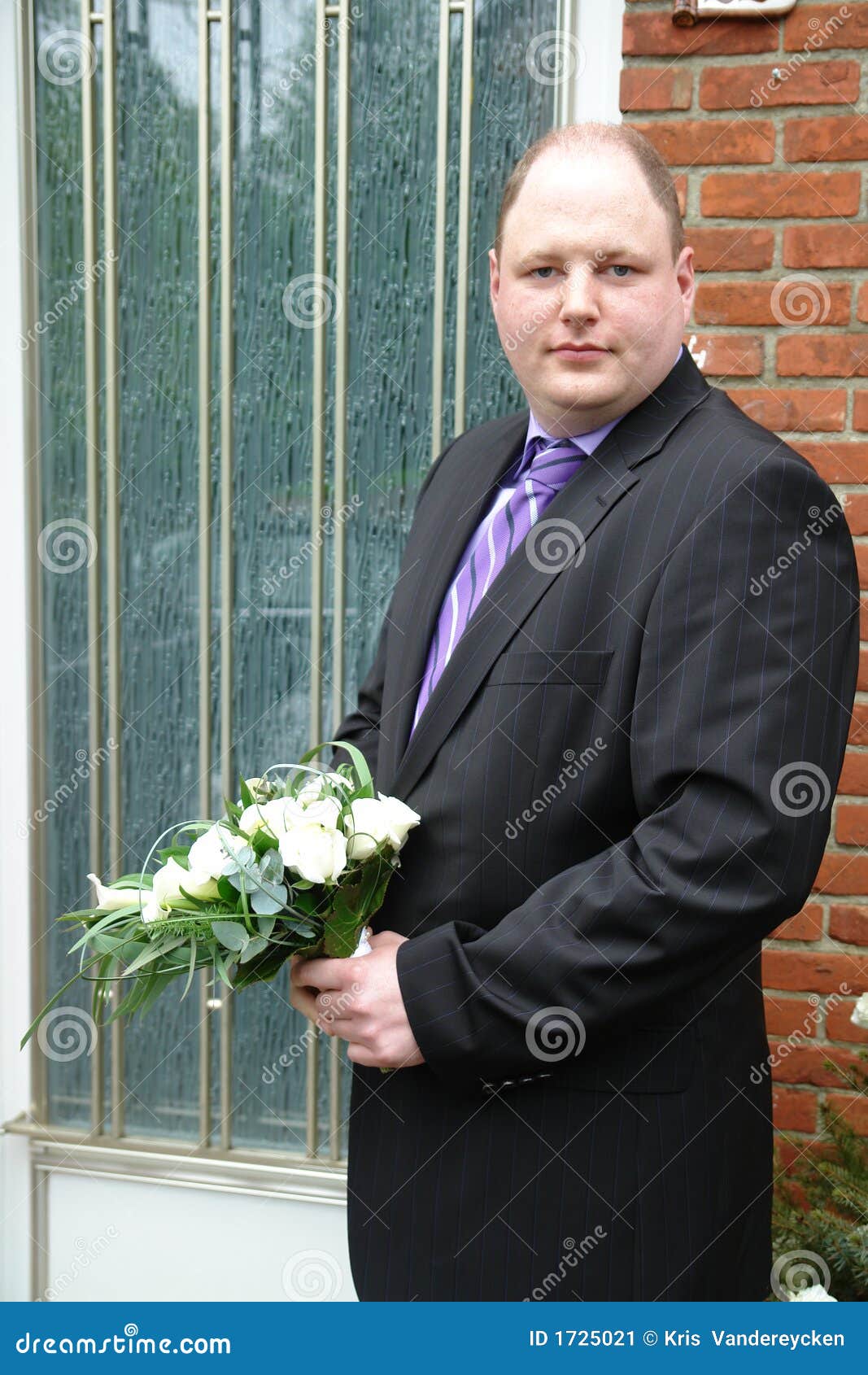 Nervous Groom on the Doorstep Stock Image - Image of future, hold: 1725021