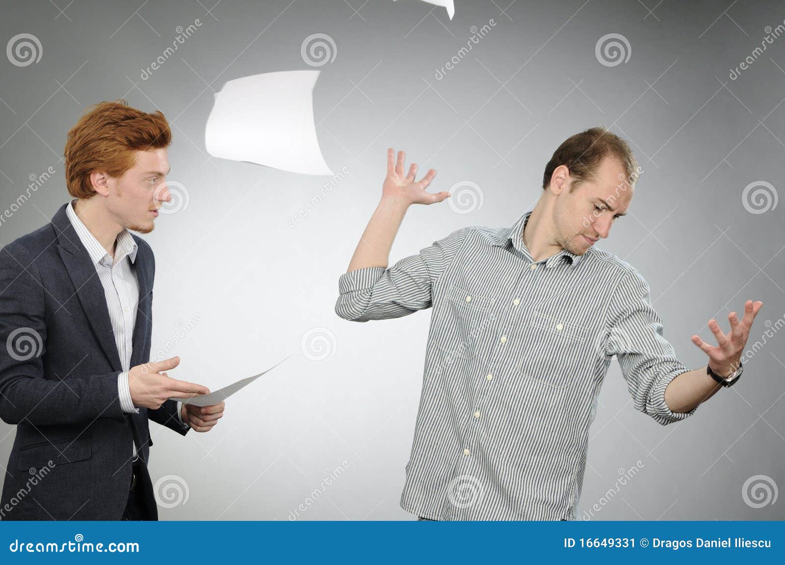 Nervous Man Throwing Papers Stock Image - Image of papers, businessman ...