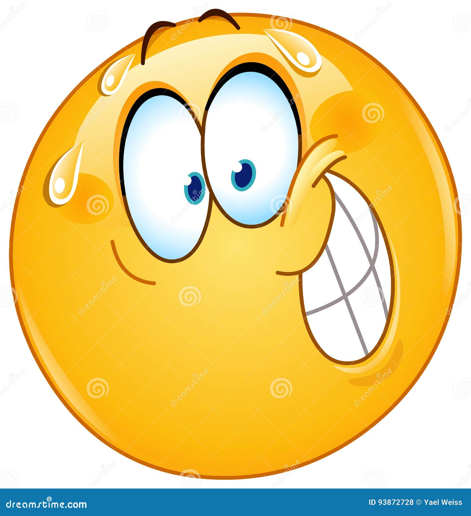 Panic Emoticon Cartoon Vector | CartoonDealer.com #18478365