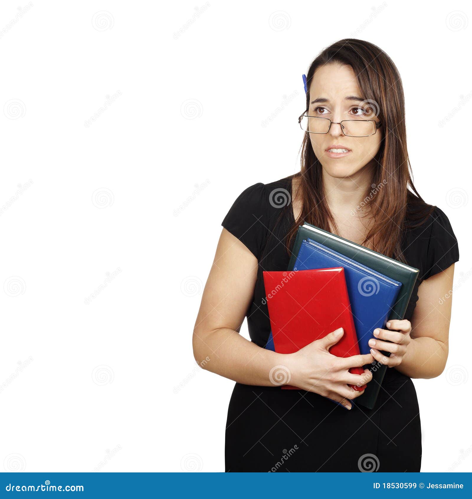 Nervous Student Waiting To Take Exam Stock Image - Image of college ...