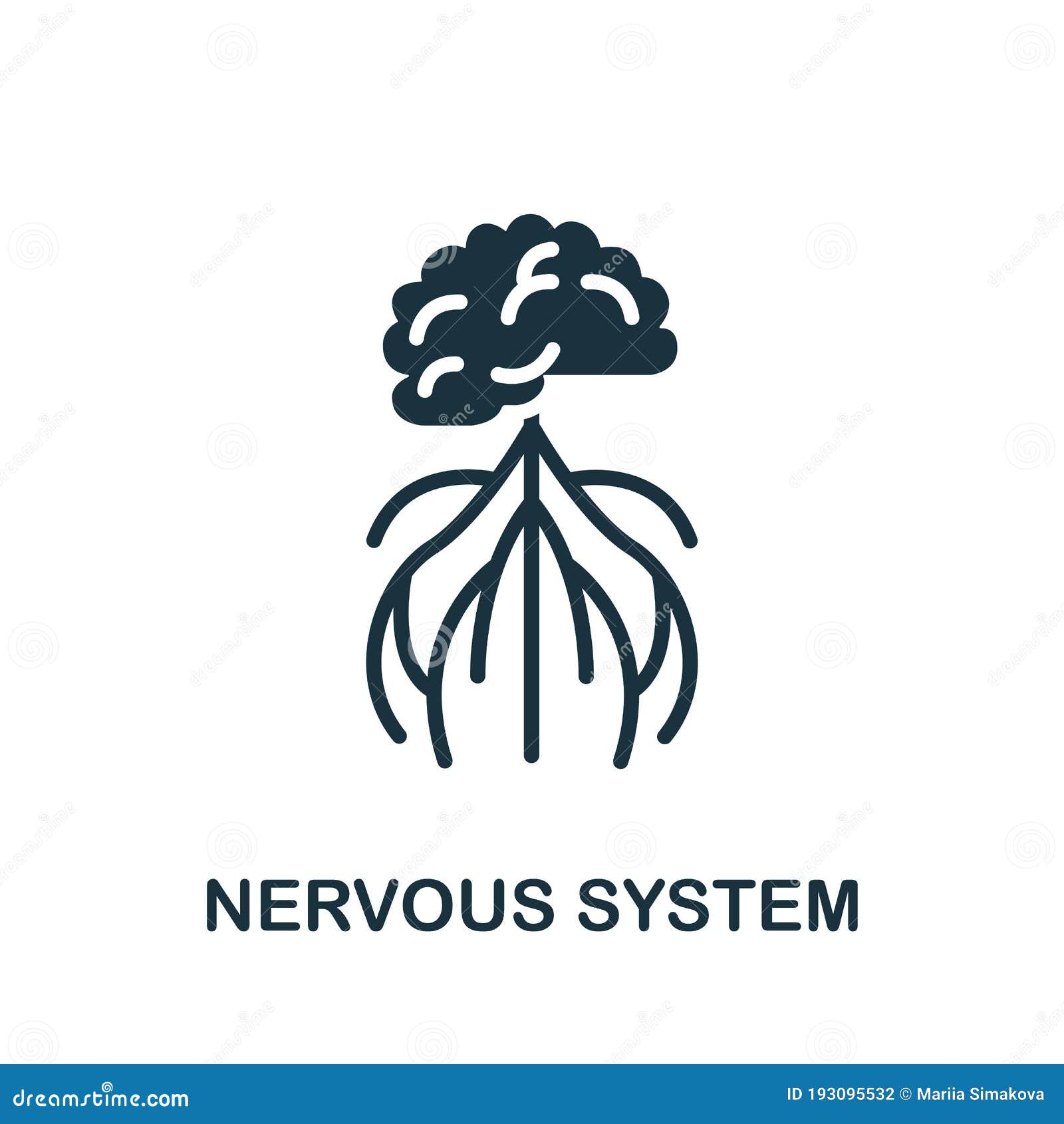 Nervous System Icon. Simple Element From Internal Organs Collection ... Nervous System Icon. Simple Element From Internal Organs Collection ...