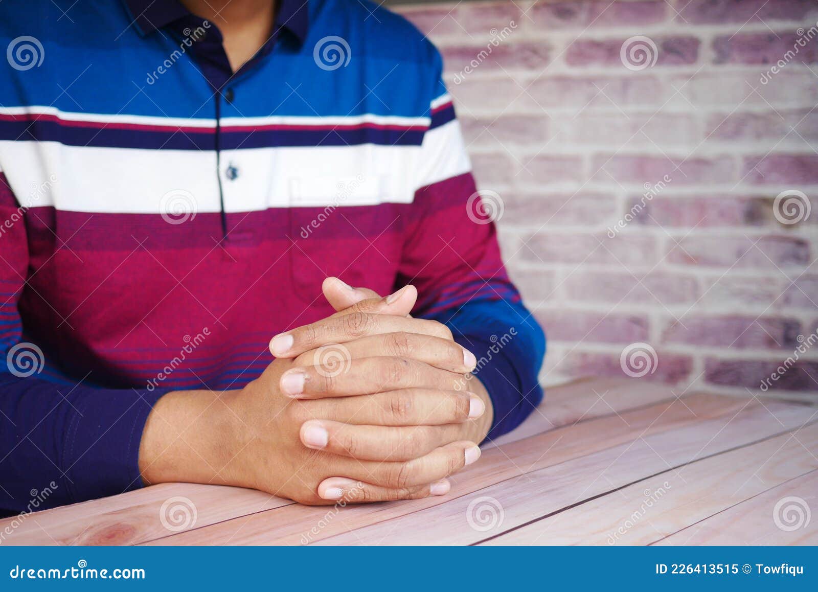 A nervous young man hand stock image. Image of pain - 226413515
