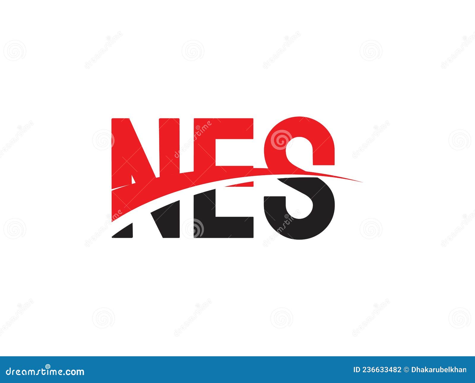 NES Letter Initial Logo Design Vector Illustration Stock Vector ...