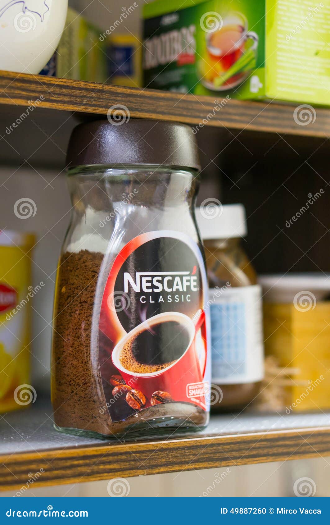 Nescafe Classic Coffee Powder And Nescafe Mini Jar Editorial Photo ...