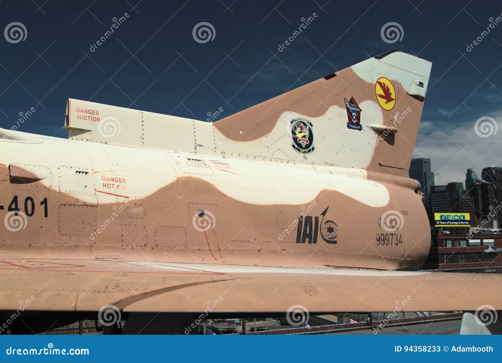 Nesher Fighter Jet editorial stock photo. Image of deck - 94358233