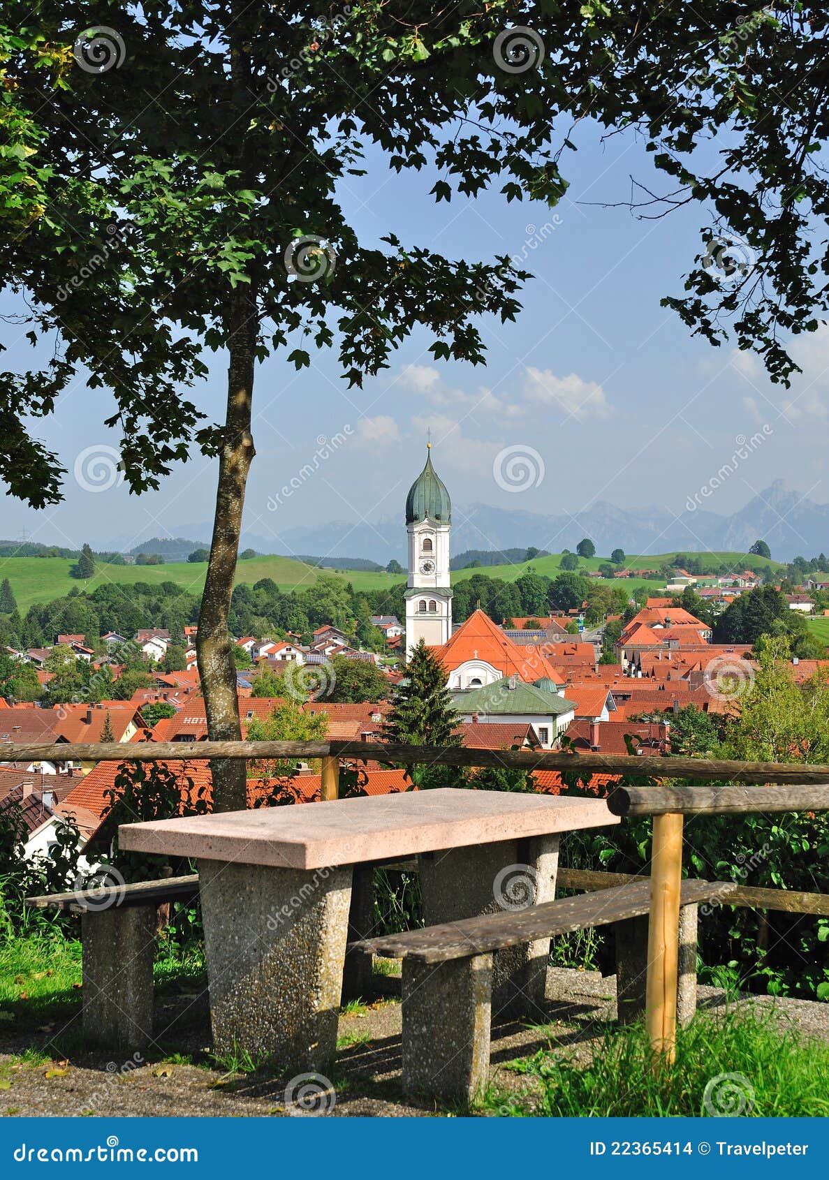 Nesselwang,Allgaeu stock photo. Image of district, center - 22365414