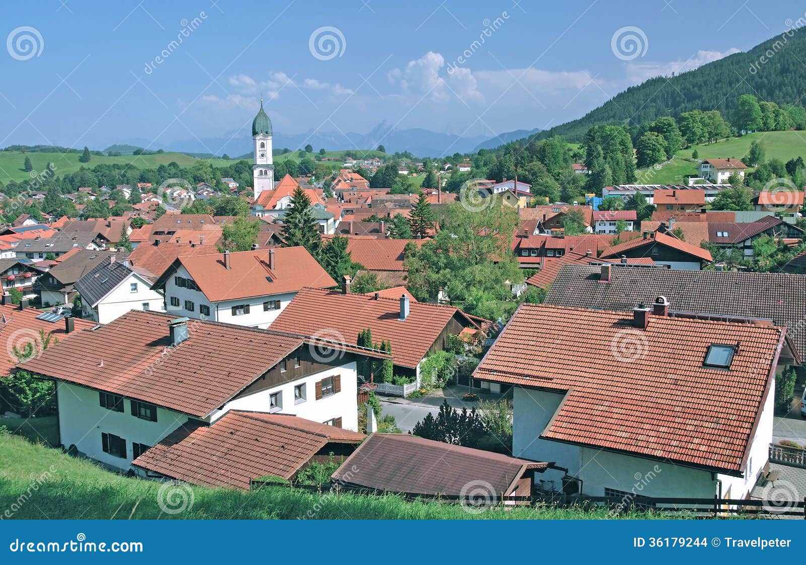 Nesselwang,Allgaeu,Germany stock photo. Image of upper - 36179244