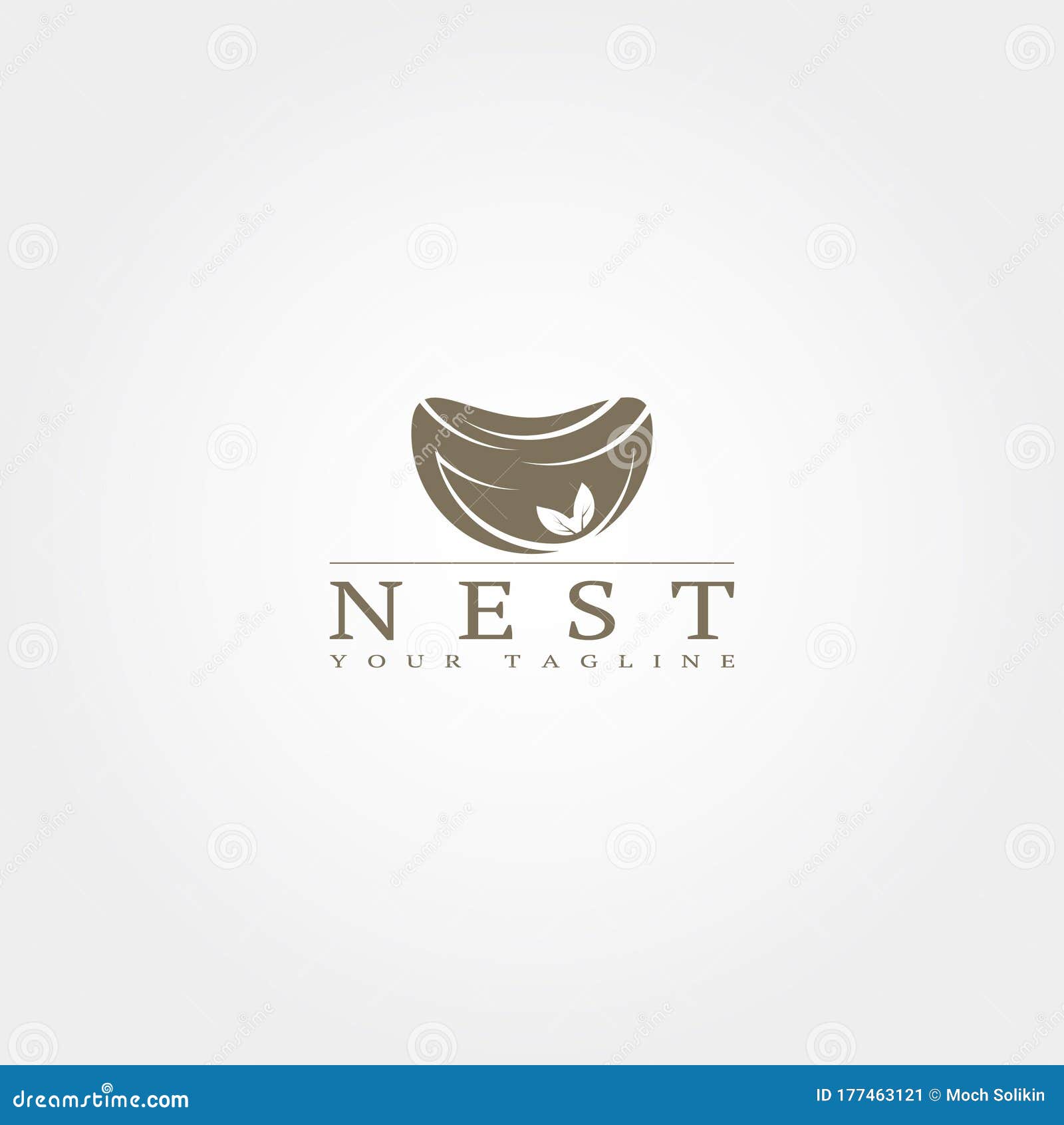 Nest Logo Template, Vector Logo, Element, Illustration Stock Vector ...