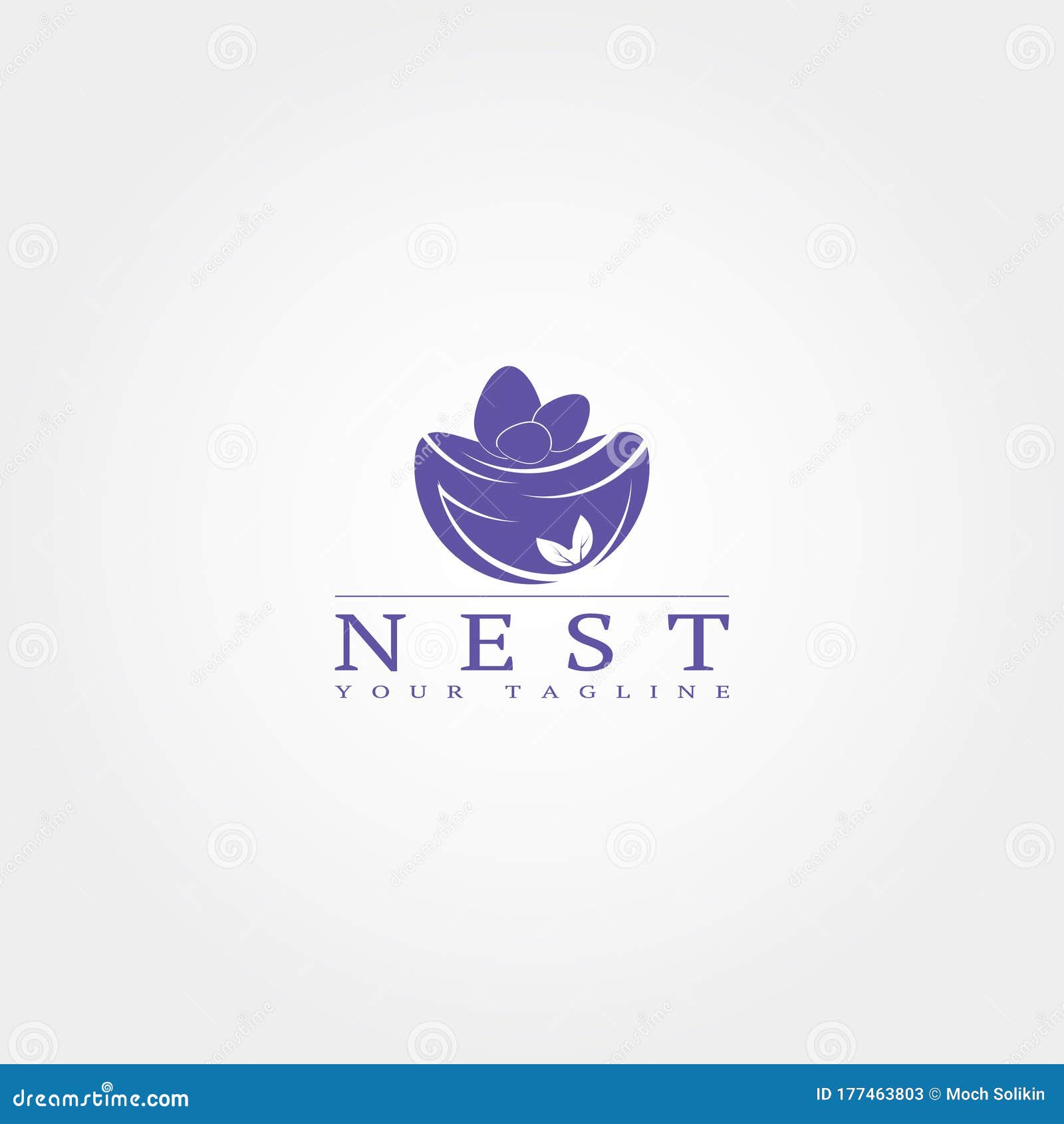 Nest Logo Template, Vector Logo, Element, Illustration Stock Vector ...