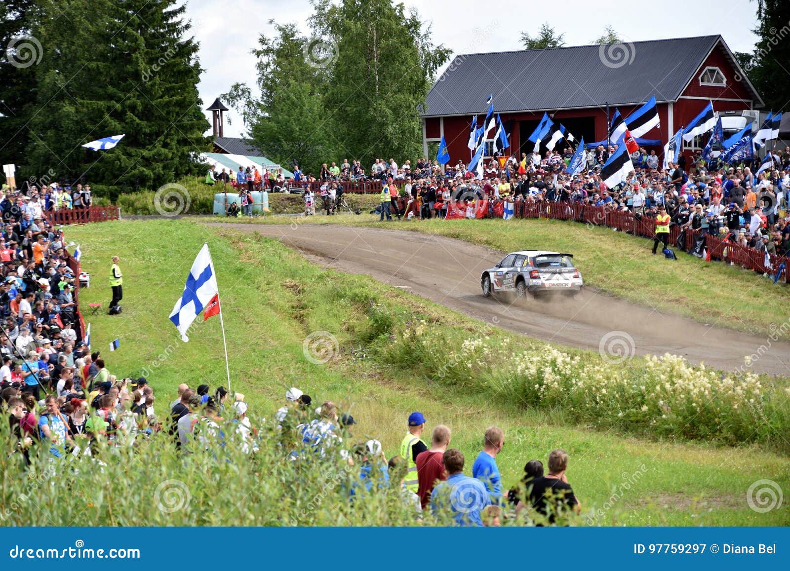 Neste Rally 2017, Ouninpohja 1 Editorial Photography - Image of world ...