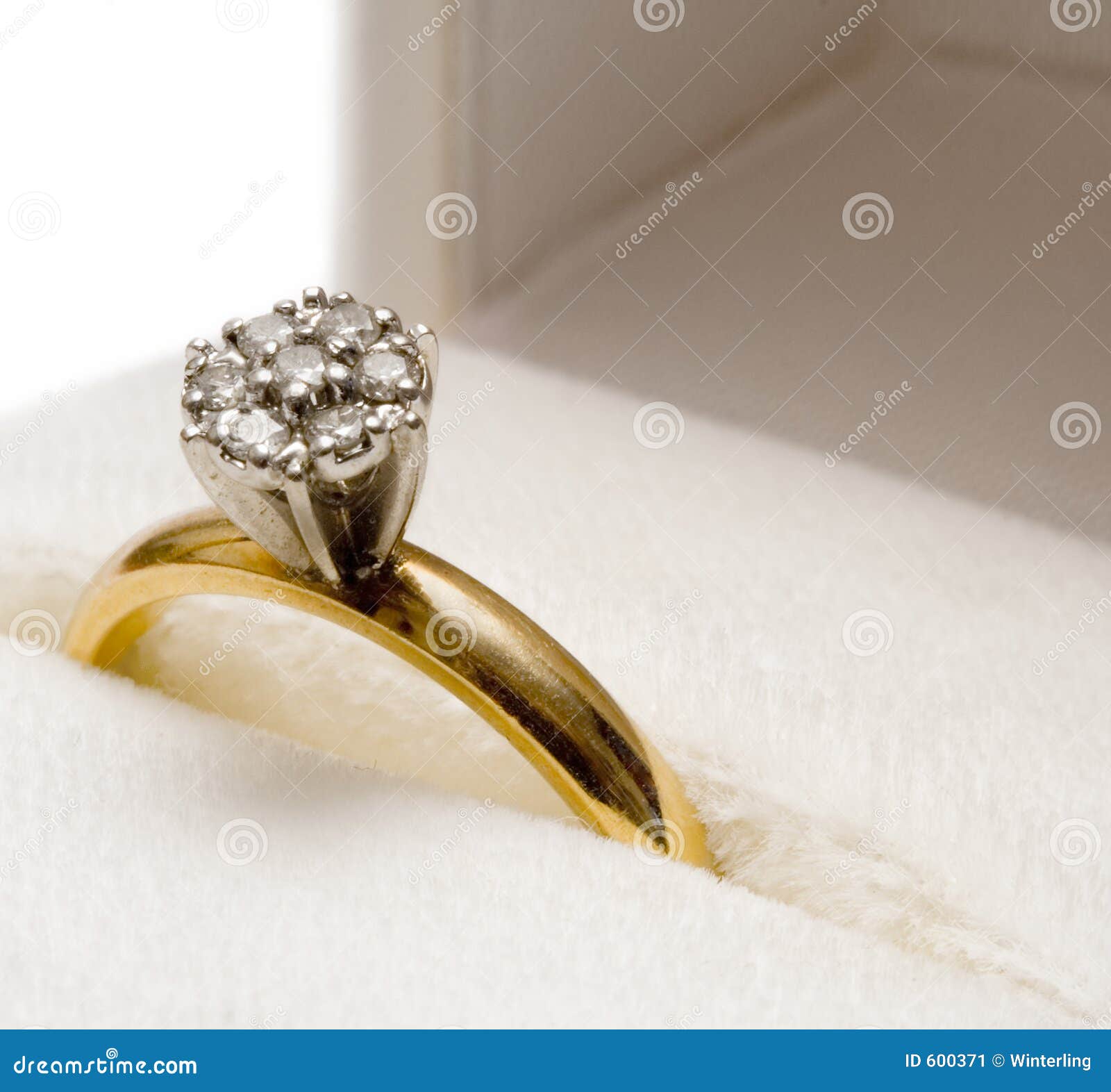Nested Diamond Ring stock image. Image of gold, affection - 600371