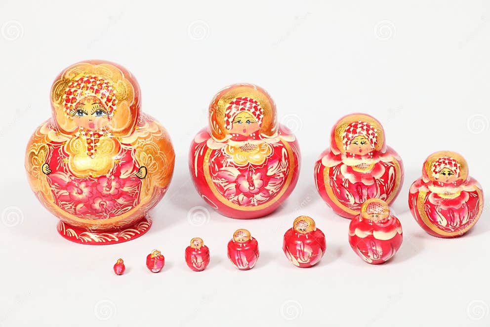 Nested dolls stock photo. Image of souvenir, nested, product - 10374628