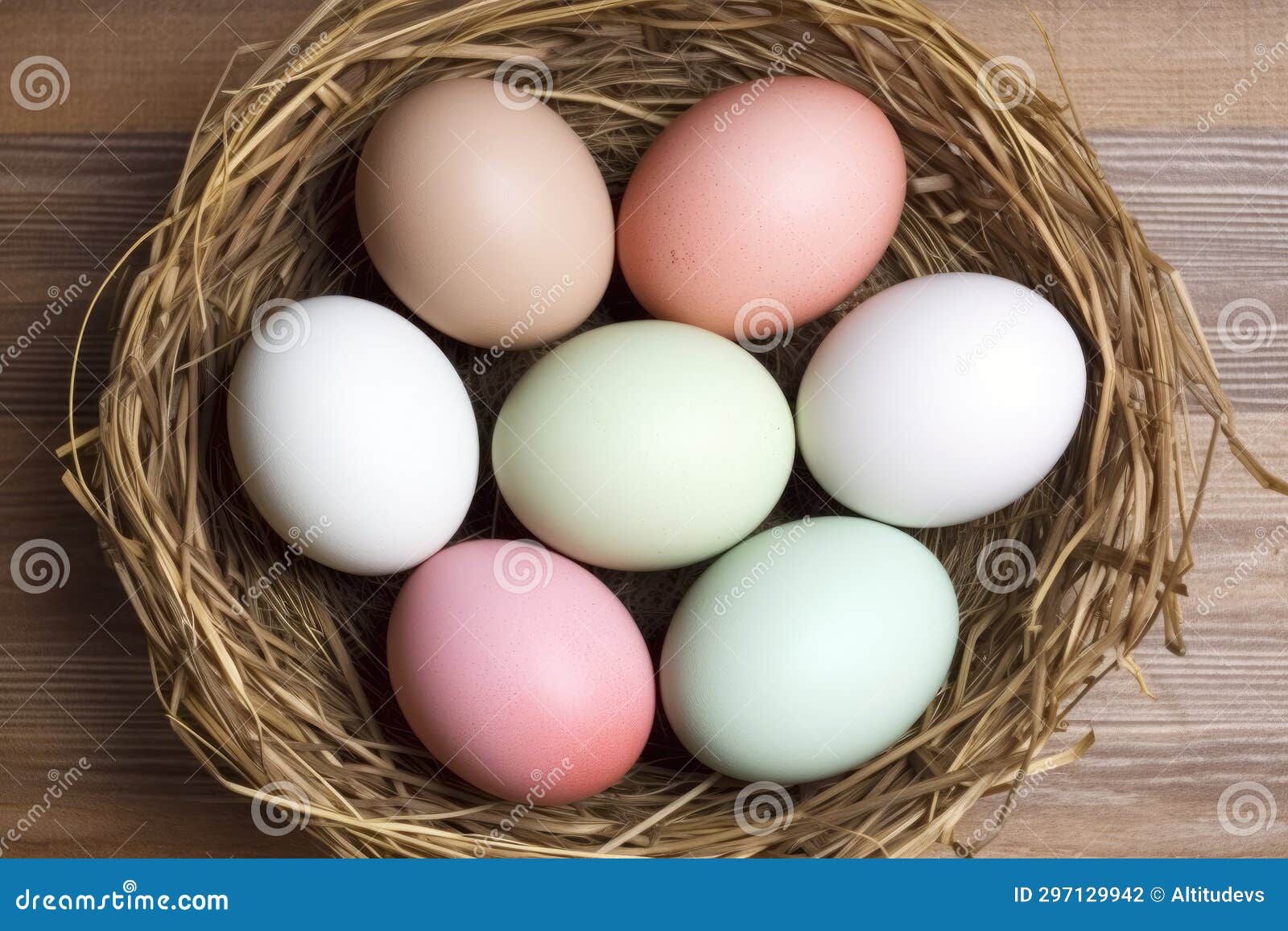 Nested Eggs Captured from a Top-down Perspective Stock Photo - Image of ...