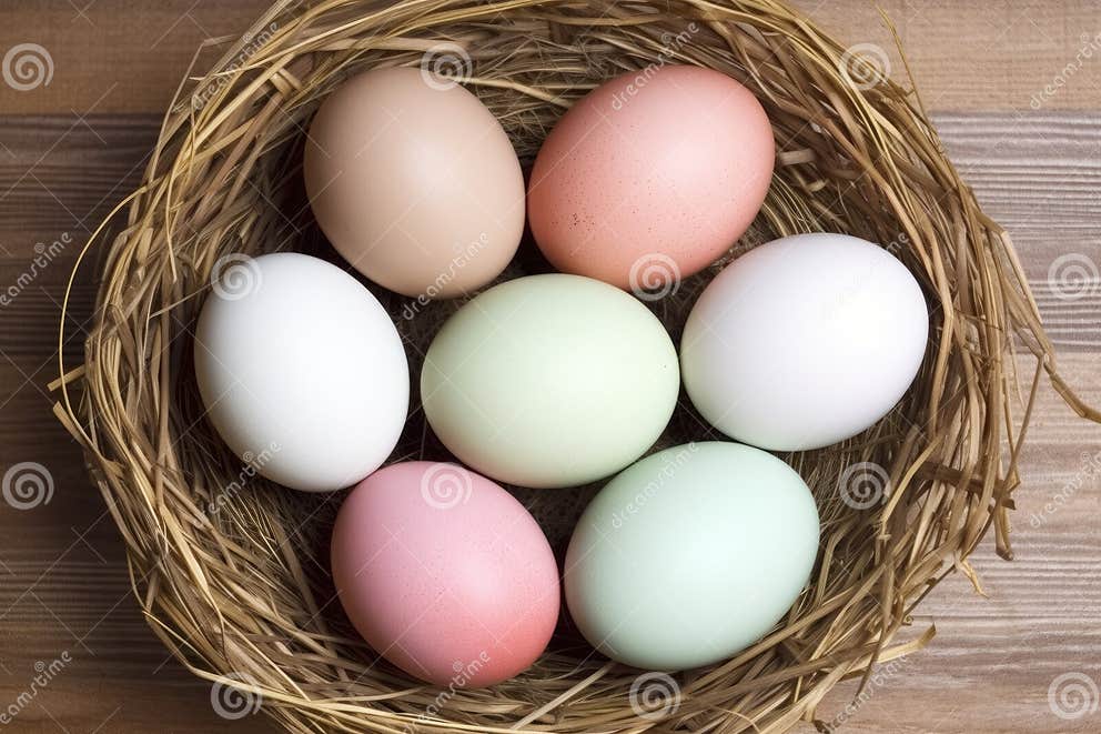 Nested Eggs Captured from a Top-down Perspective Stock Photo - Image of ...