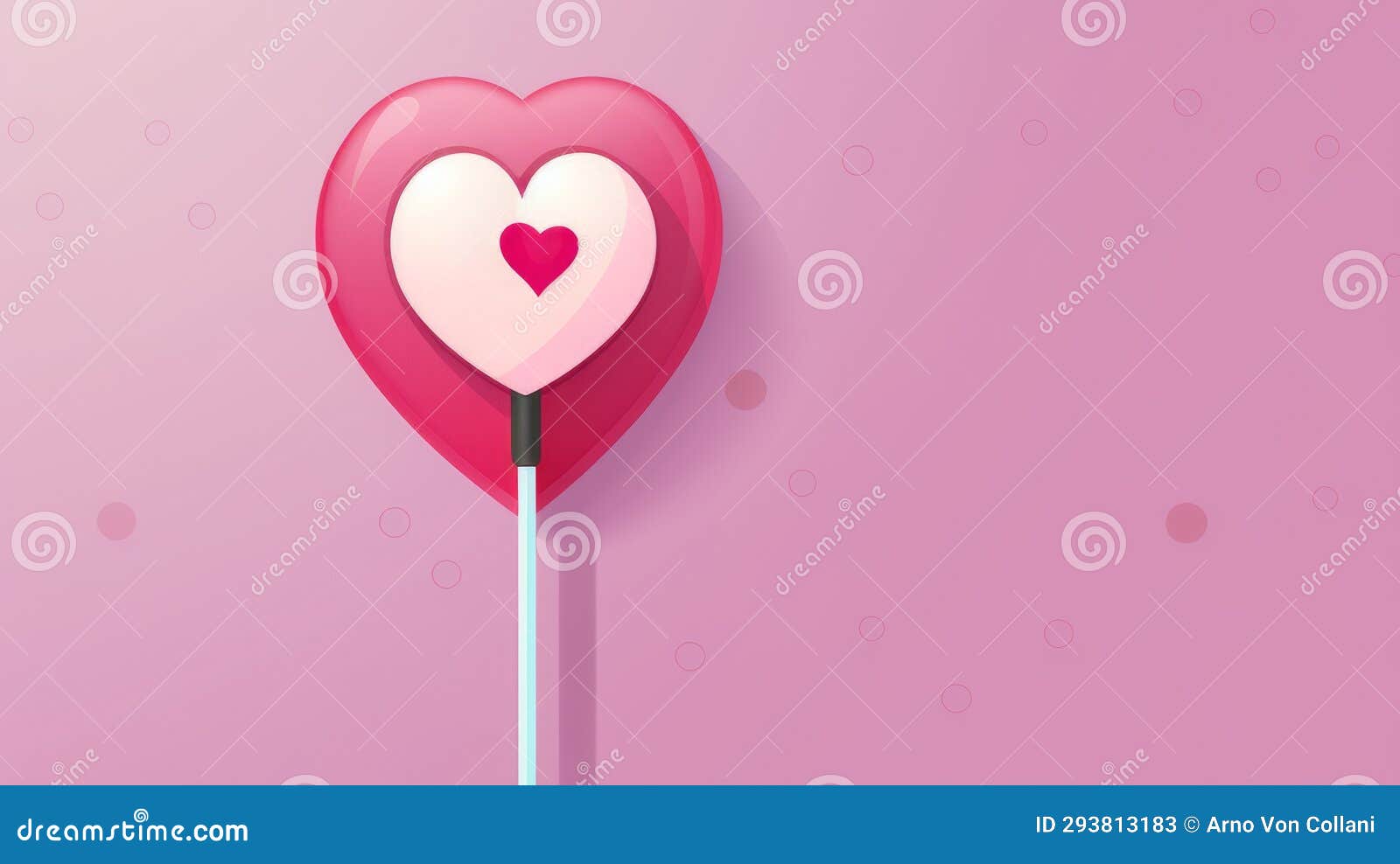 Nested Hearts: a Whimsical Illustration of Love and Affection Stock ...