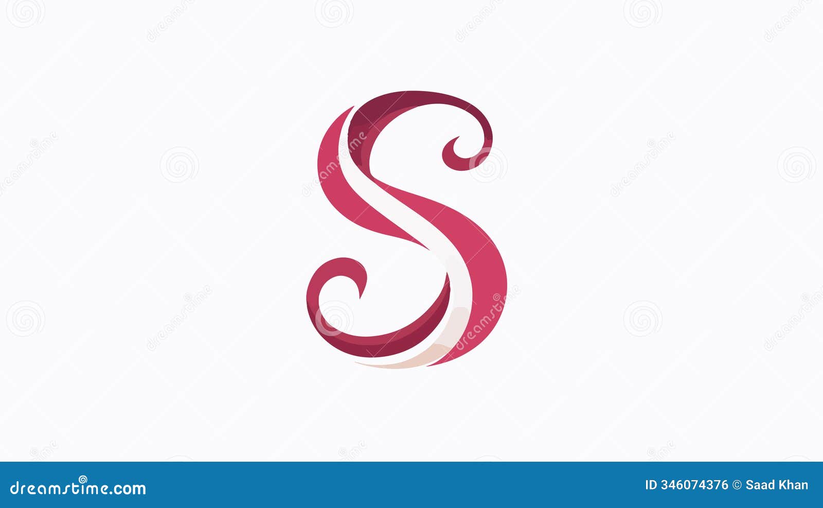 Nested Linear Letter S Logo Vector Design Stock Illustration ...