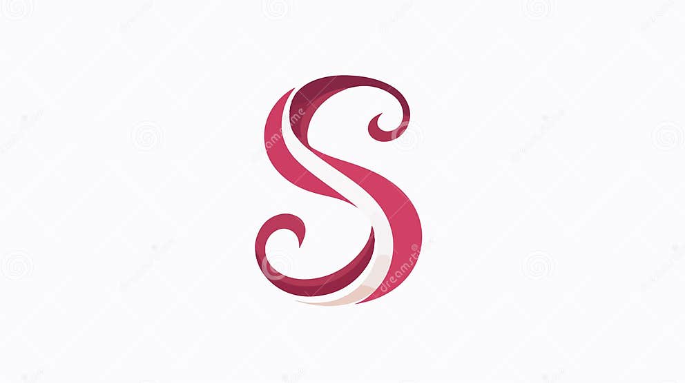 Nested Linear Letter S Logo Vector Design Stock Illustration ...