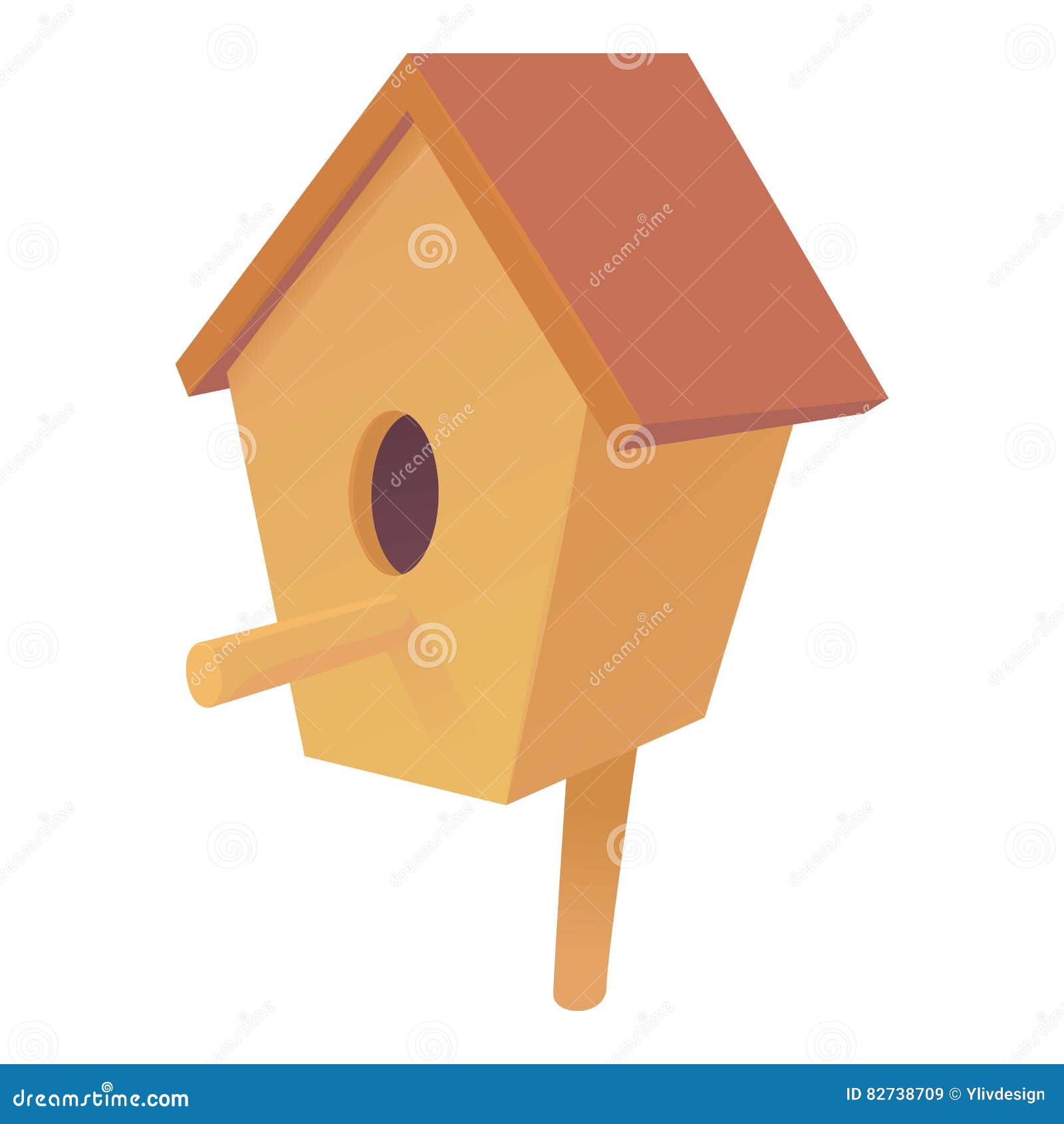 Nesting Box Icon, Cartoon Style Stock Vector - Illustration of nest ...
