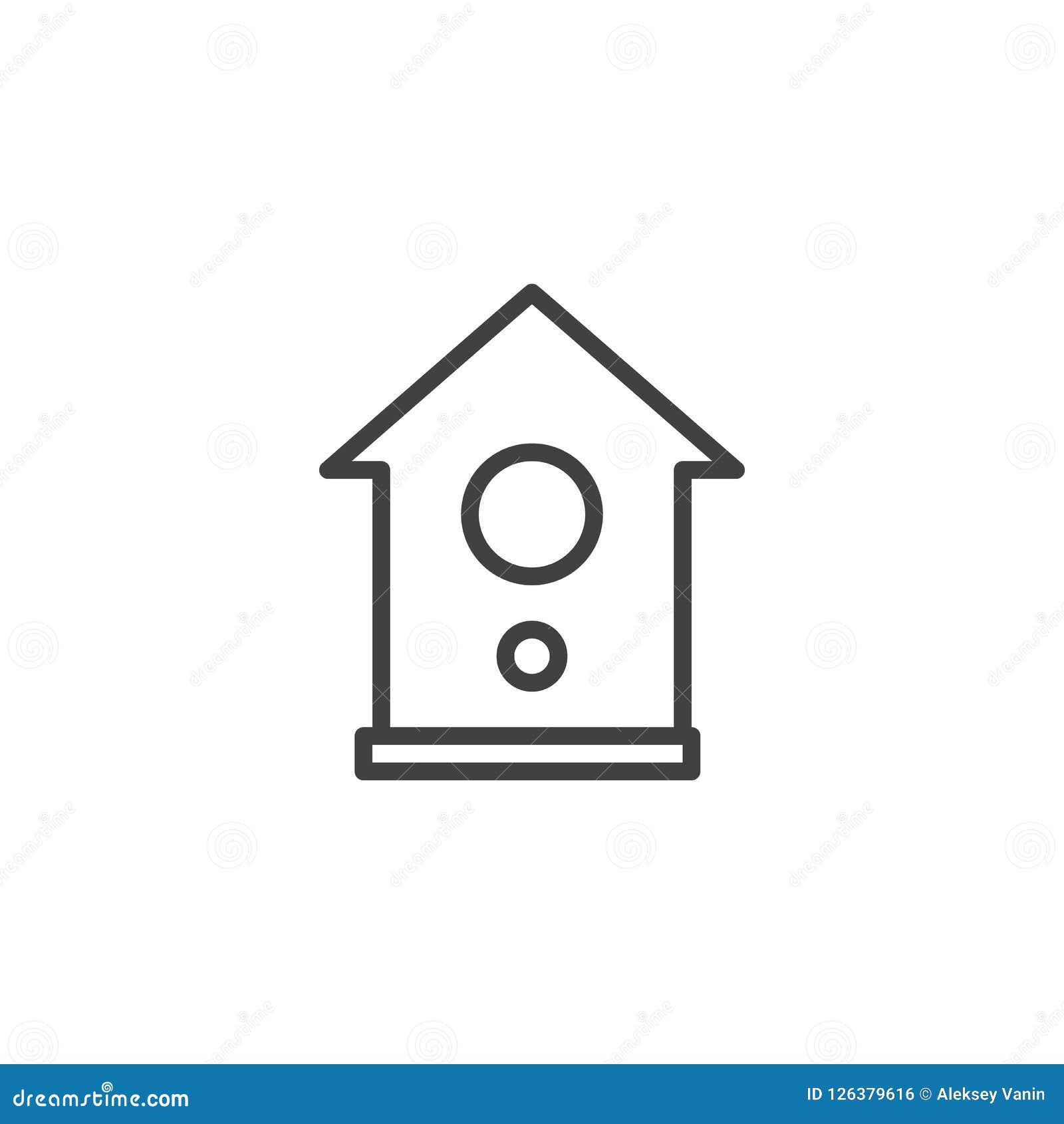 Nesting box outline icon stock vector. Illustration of design - 126379616