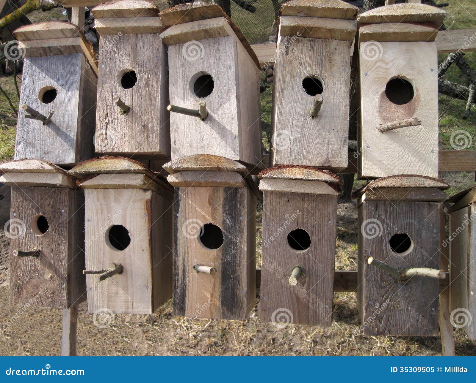 Nesting-boxes stock image. Image of holes, spring, macro - 35309505