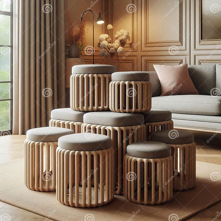 23 84. Nesting Stools - a Set of Portable, Compact Stools that Stock ...