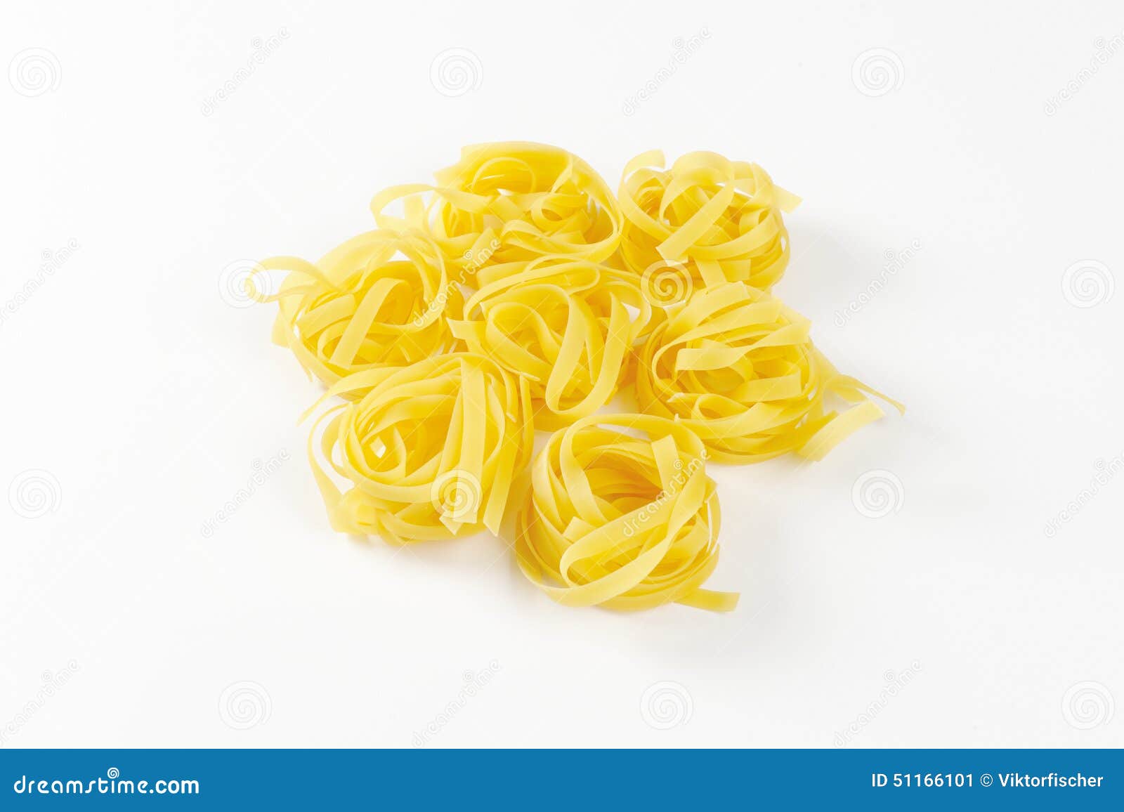 Nests of Dry Pasta Tagliatelle Stock Image - Image of tagliatelle ...