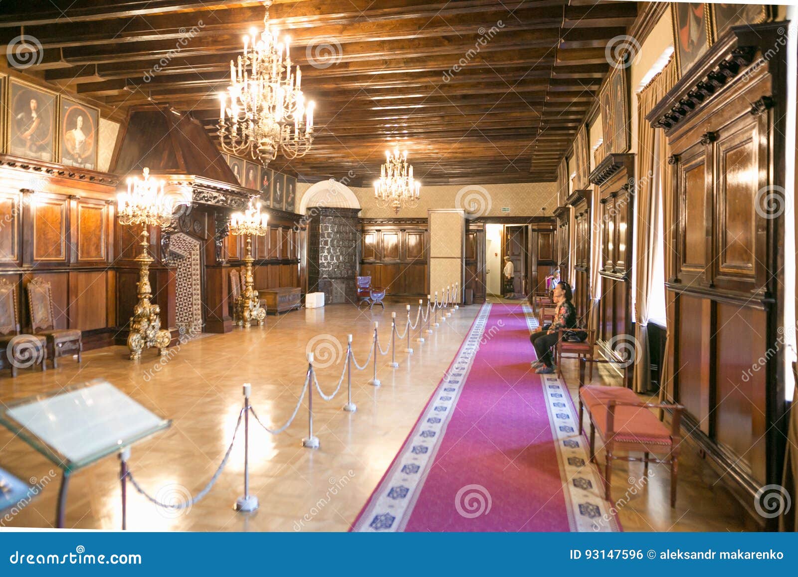 NESVIZH, BELARUS - May 20, 2017: Details and Elements of the Interior ...