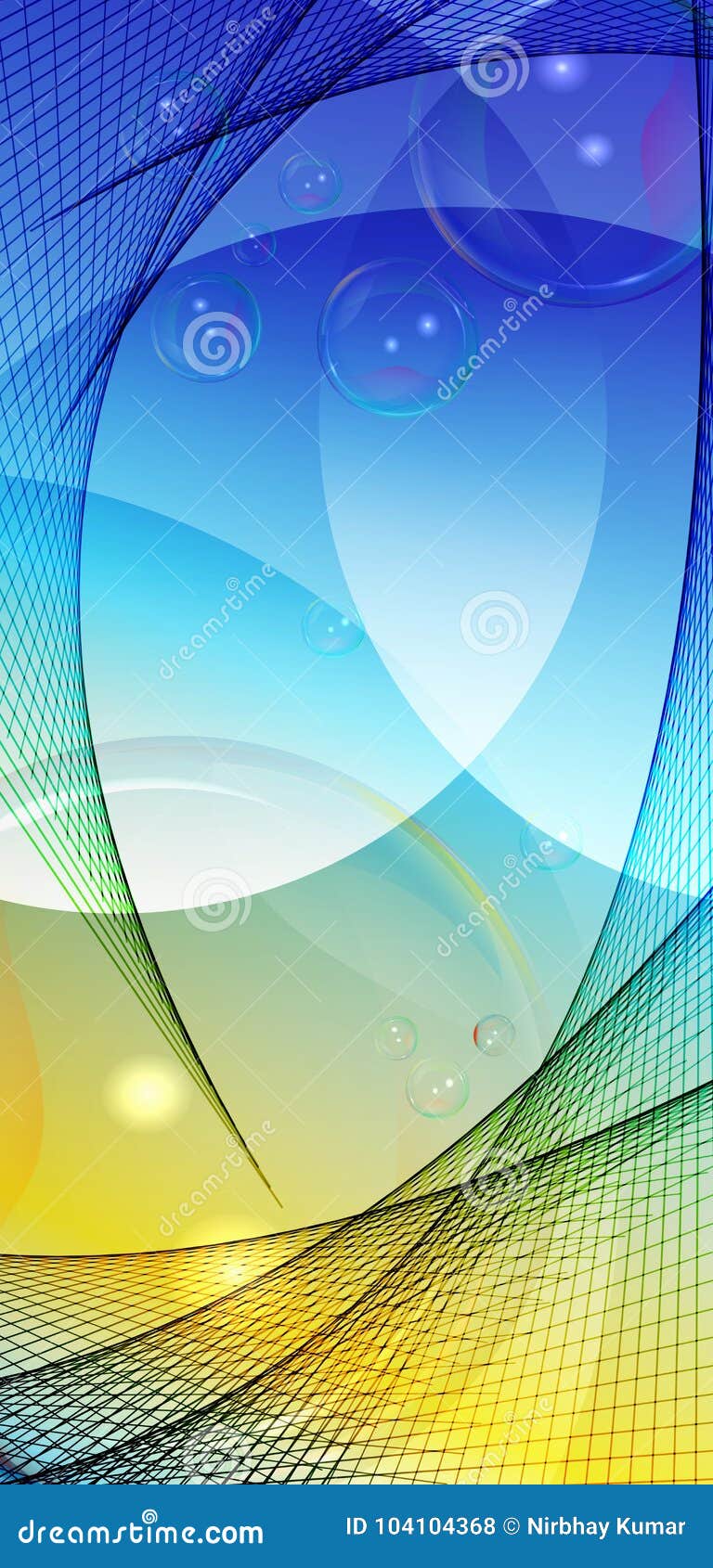 Net Abstract Design with BUBBLE`S Stock Vector - Illustration of center ...