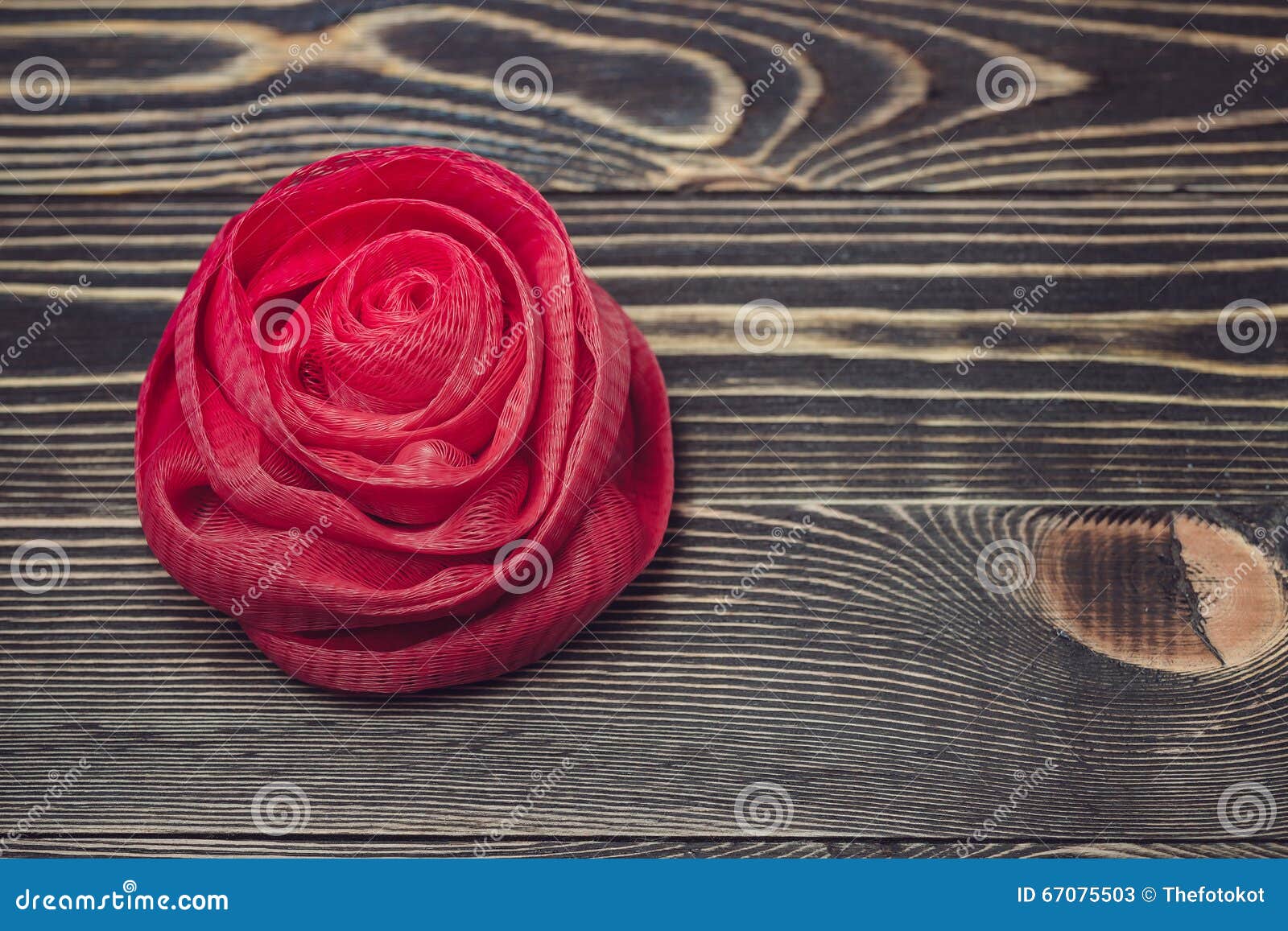 Net Bath Sponge Red Color on Wooden Background Stock Image - Image of ...