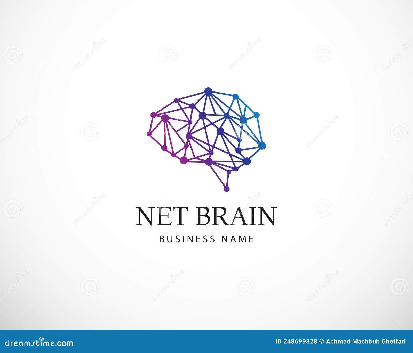 Net Brain Logo Technology Logo Creative Idea Brain Design Template ...