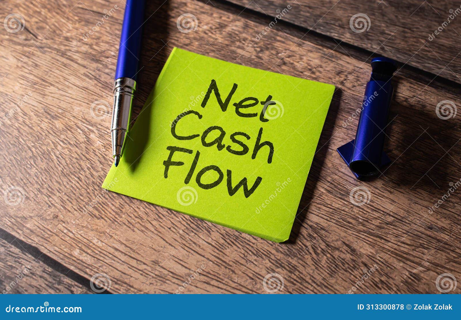 Net Cash Flow is Shown Using a Text. Stock Photo - Image of income ...