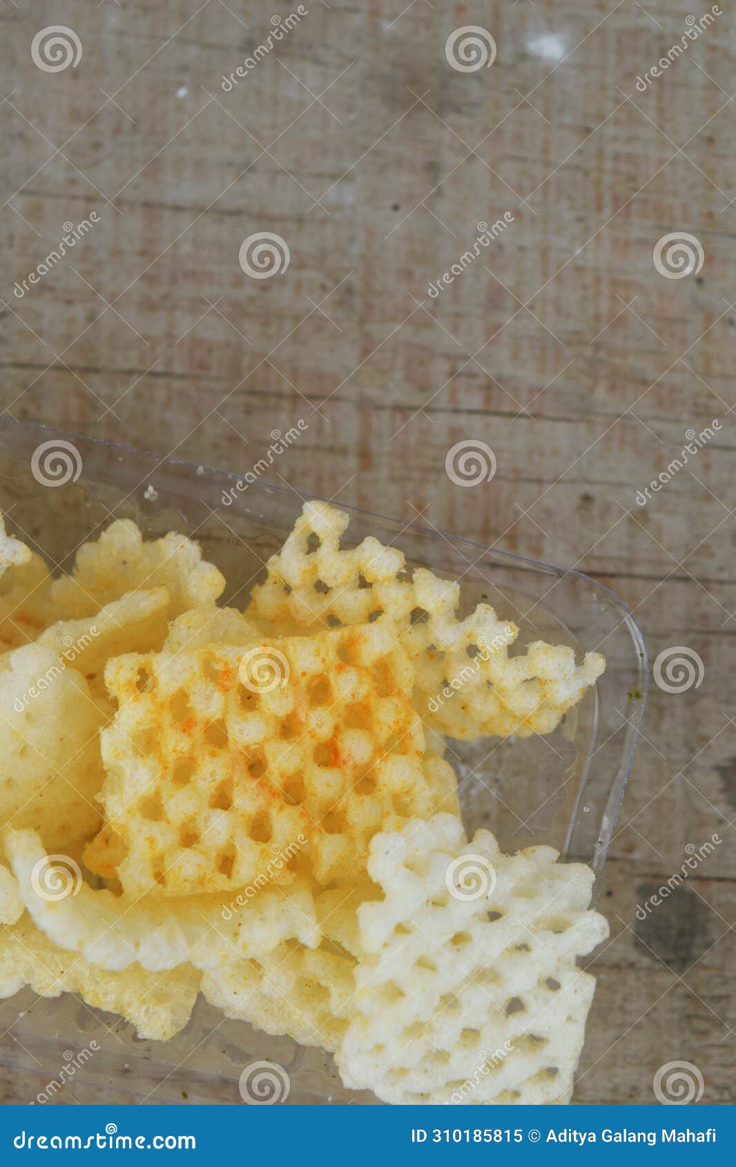 Net Chips in a Plastic Container is Good for Kids Stock Image - Image ...
