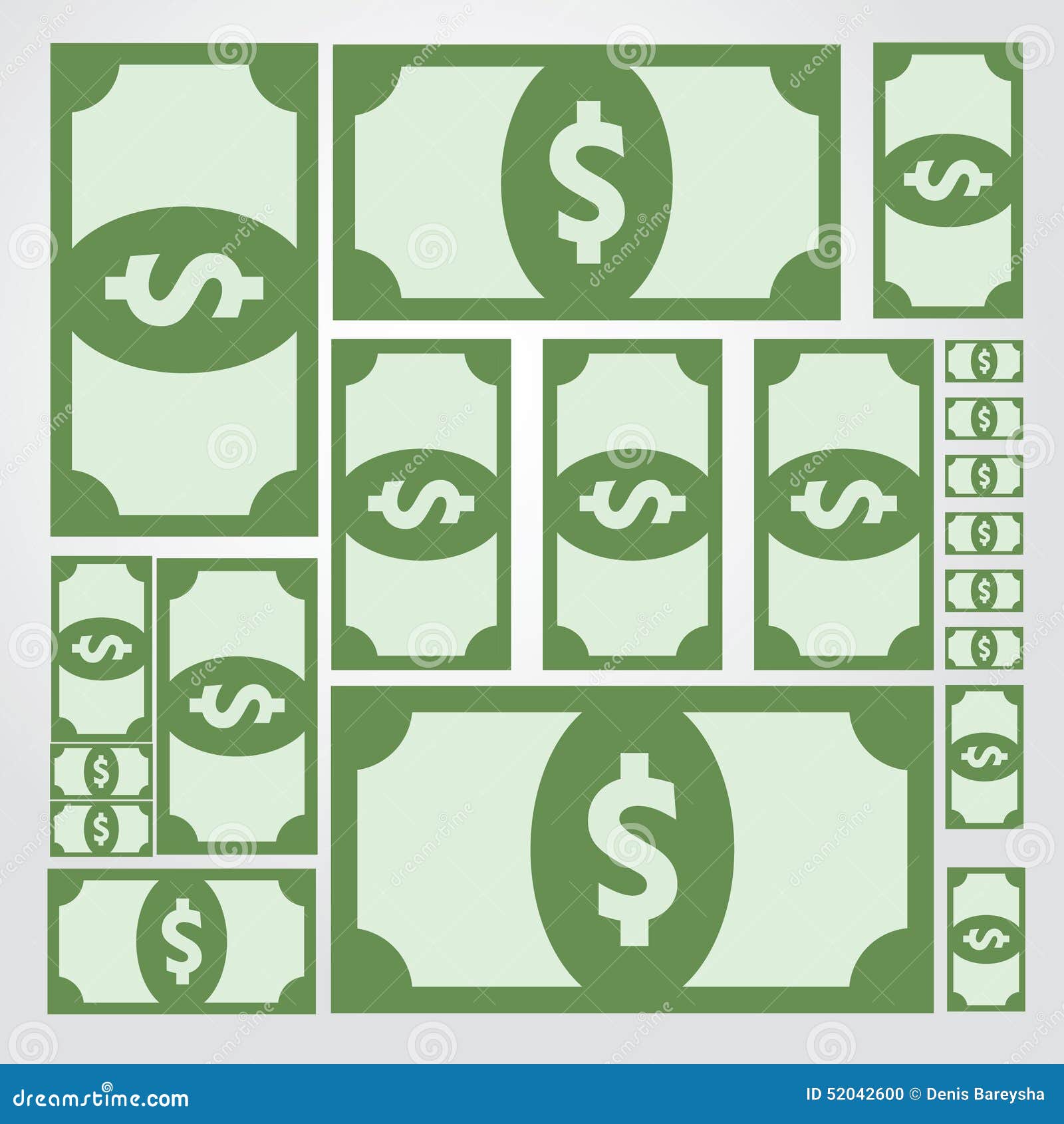 A Lot Of Banknotes Of Different Countries Of The World, The Difference ...