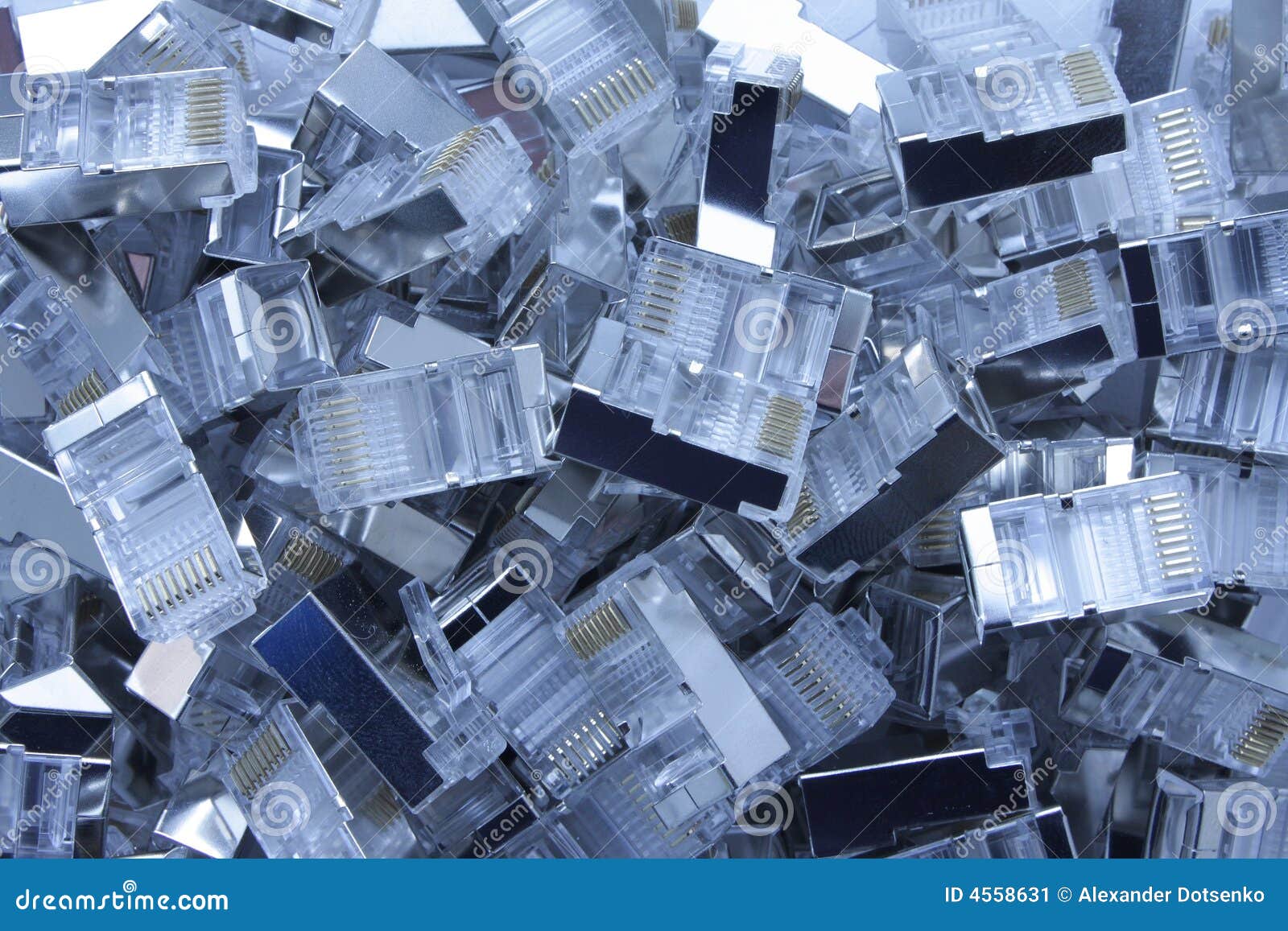 Net connector RJ-45 stock image. Image of business, color - 4558631