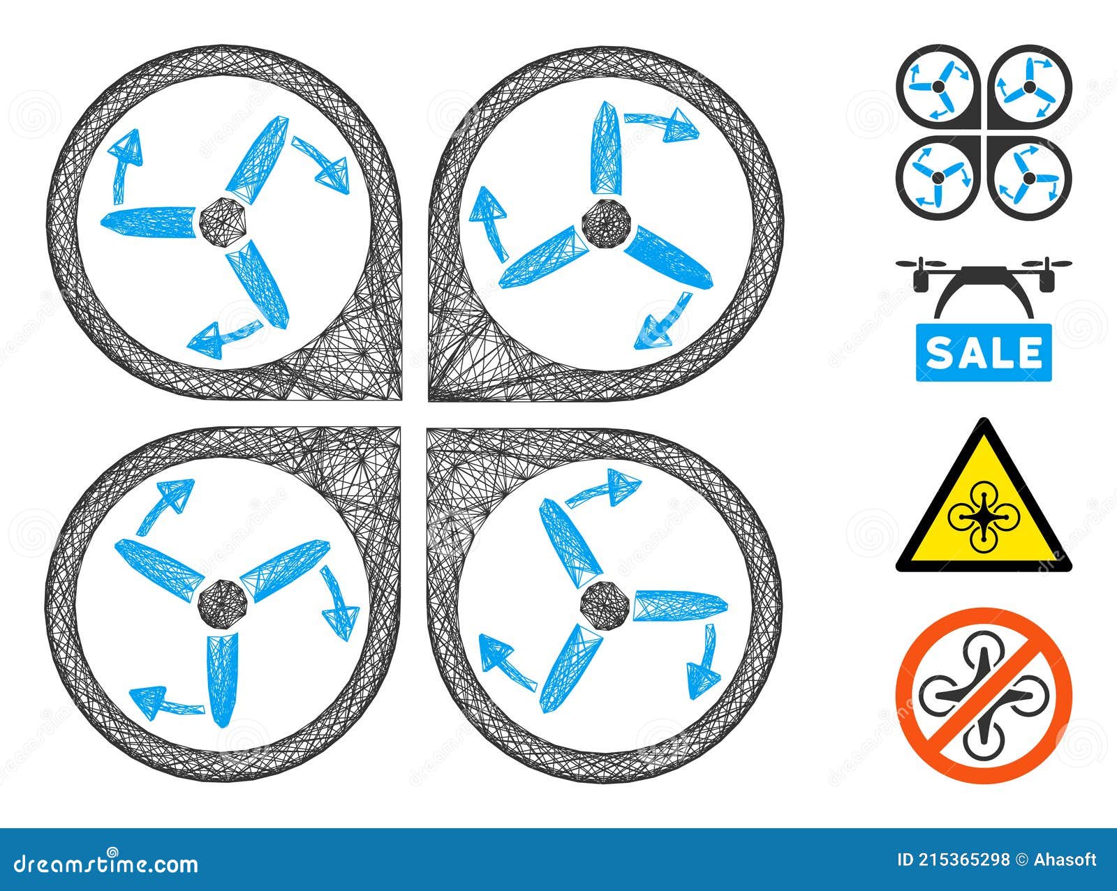 Quadrotor Screws Rotation Vector Mesh 2D Model And Triangle Mosaic Icon ... Quadrotor Screws Rotation Vector Mesh 2D Model And Triangle Mosaic Icon ...