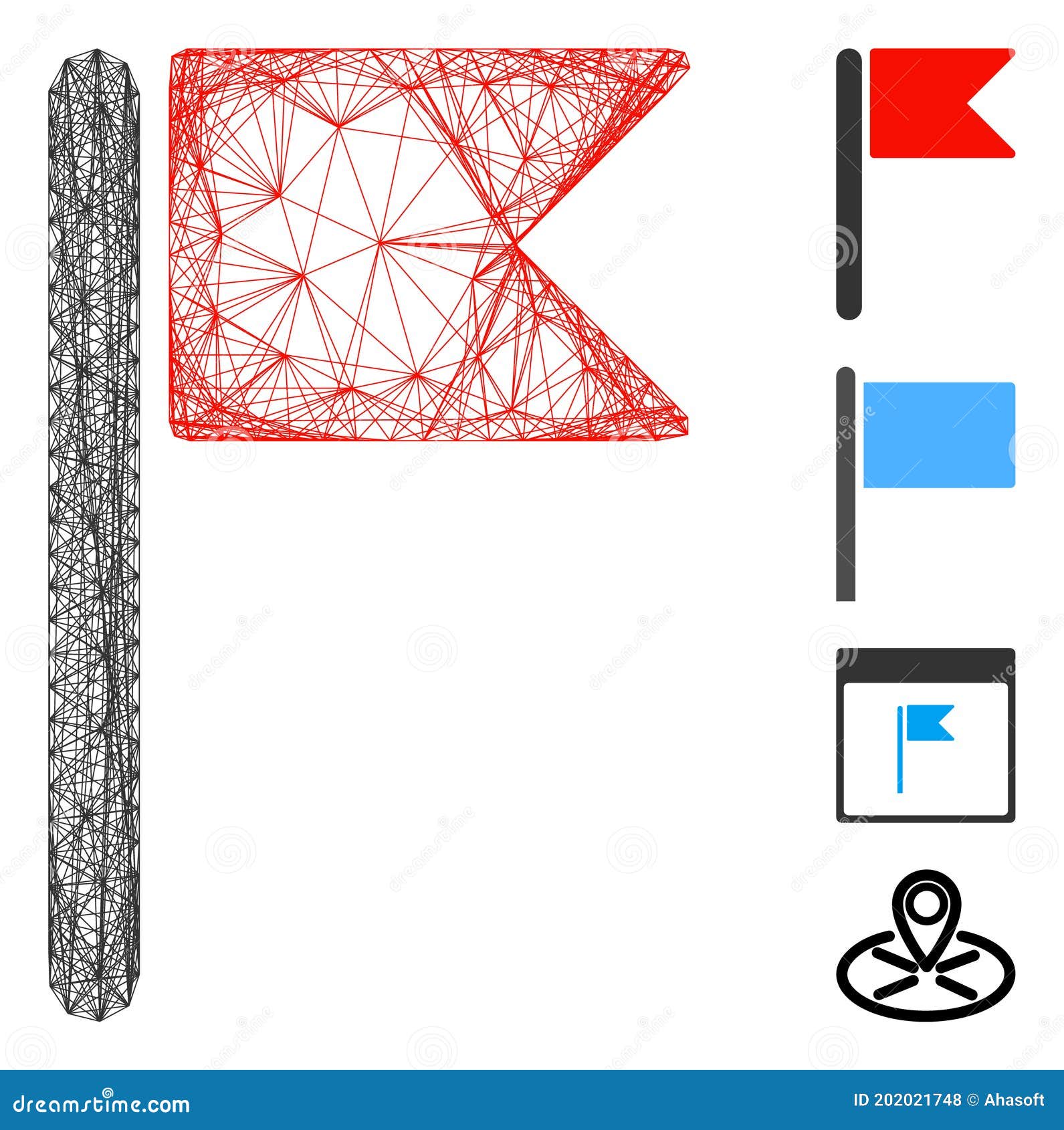 Net Flag Vector Mesh stock illustration. Illustration of marker - 202021748
