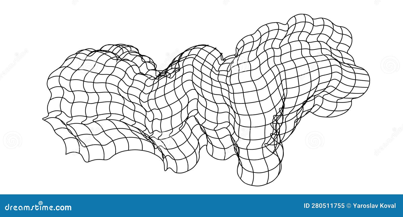 Net Flying Waving. Texture Wave Textile. Fabric Square Cells Sea Wind ...