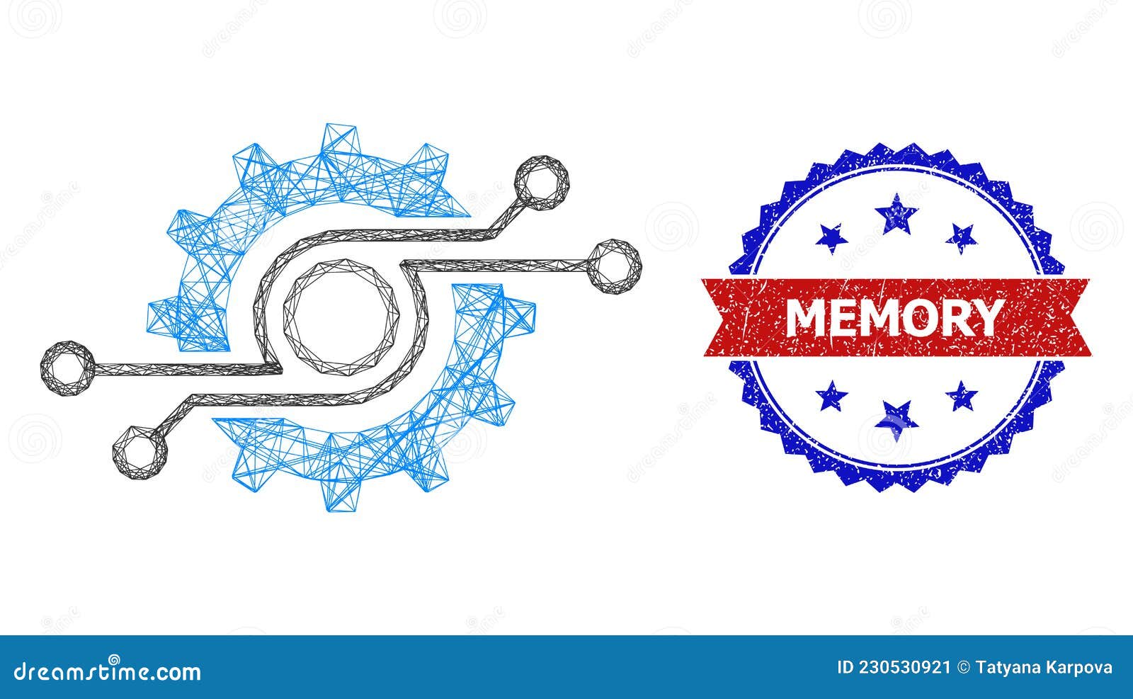 Net Gear Chip Mesh and Scratched Bicolor Memory Watermark Stock ...