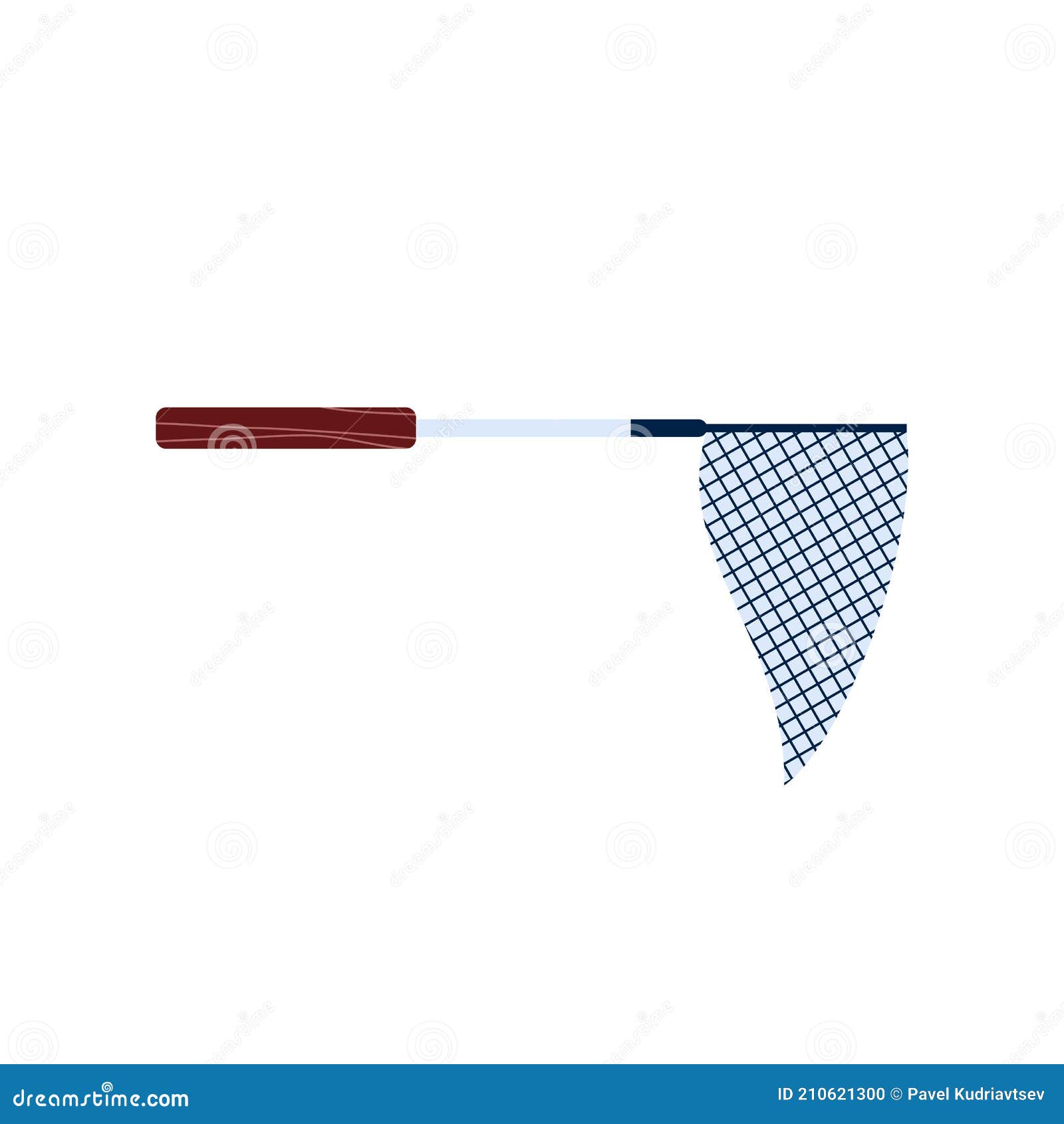 Net with Handle, Trap for Catch Fish or Butterfly a Flat Vector ...