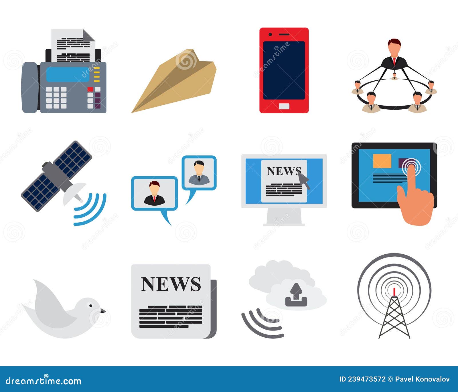 Net Icon Set stock vector. Illustration of design, global - 239473572