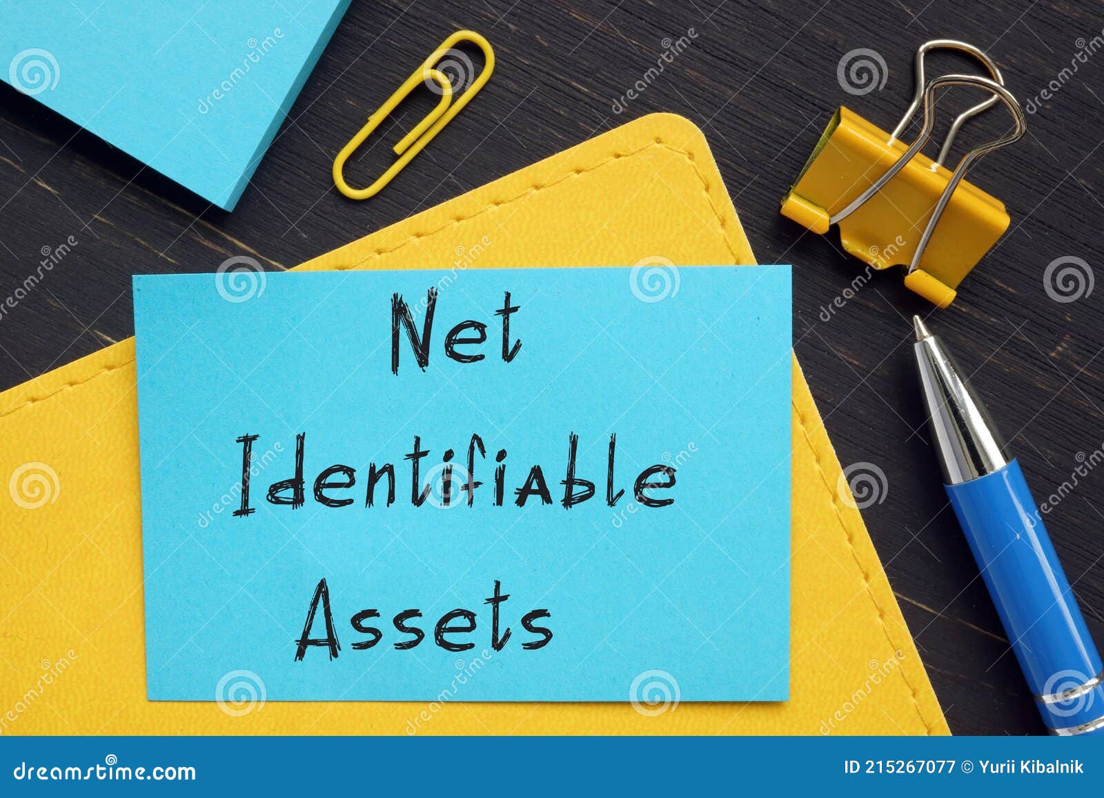 Net Identifiable Assets Sign on the Page Stock Image - Image of forms ...