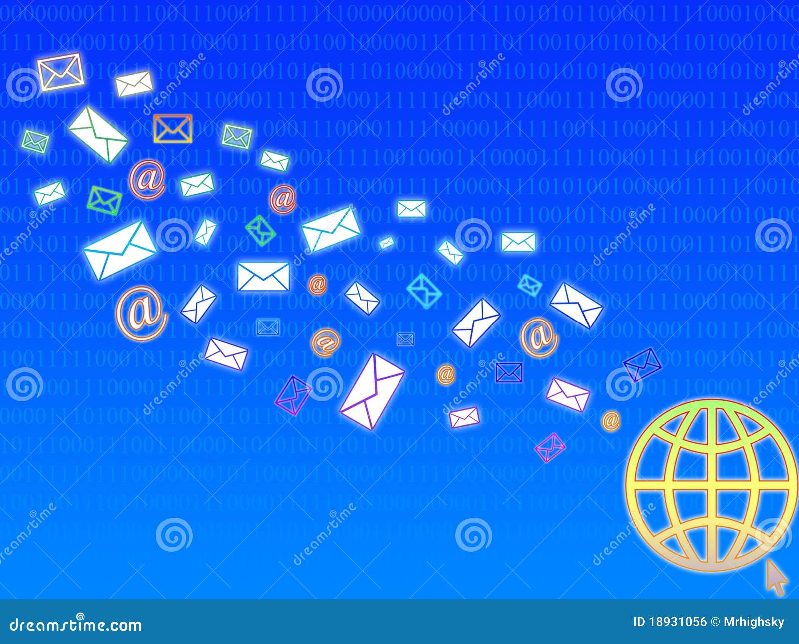 Net Mail stock illustration. Illustration of codes, email - 18931056
