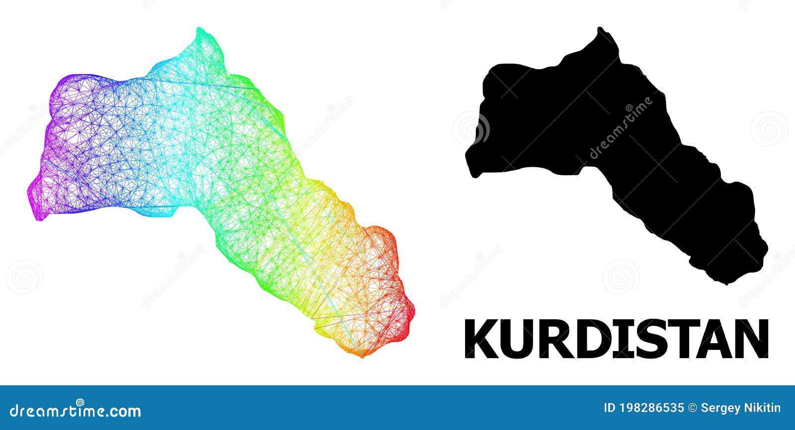 Kurdistan Map Vector | CartoonDealer.com #107177521