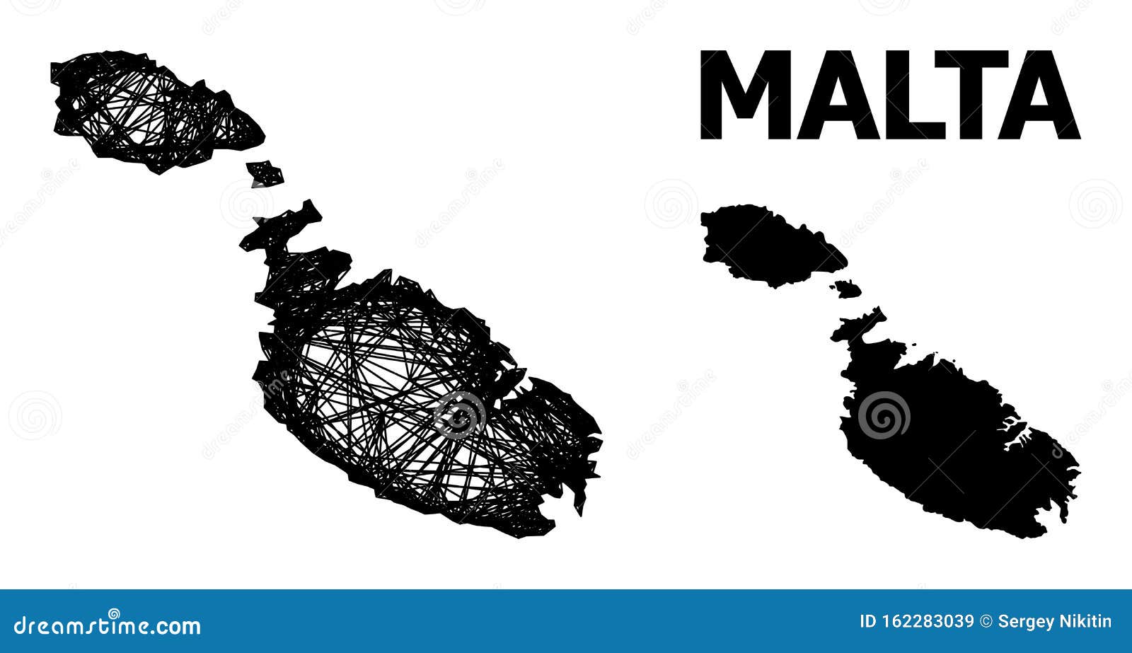 Malta Map - Cdr Format Cartoon Vector | CartoonDealer.com #94845183