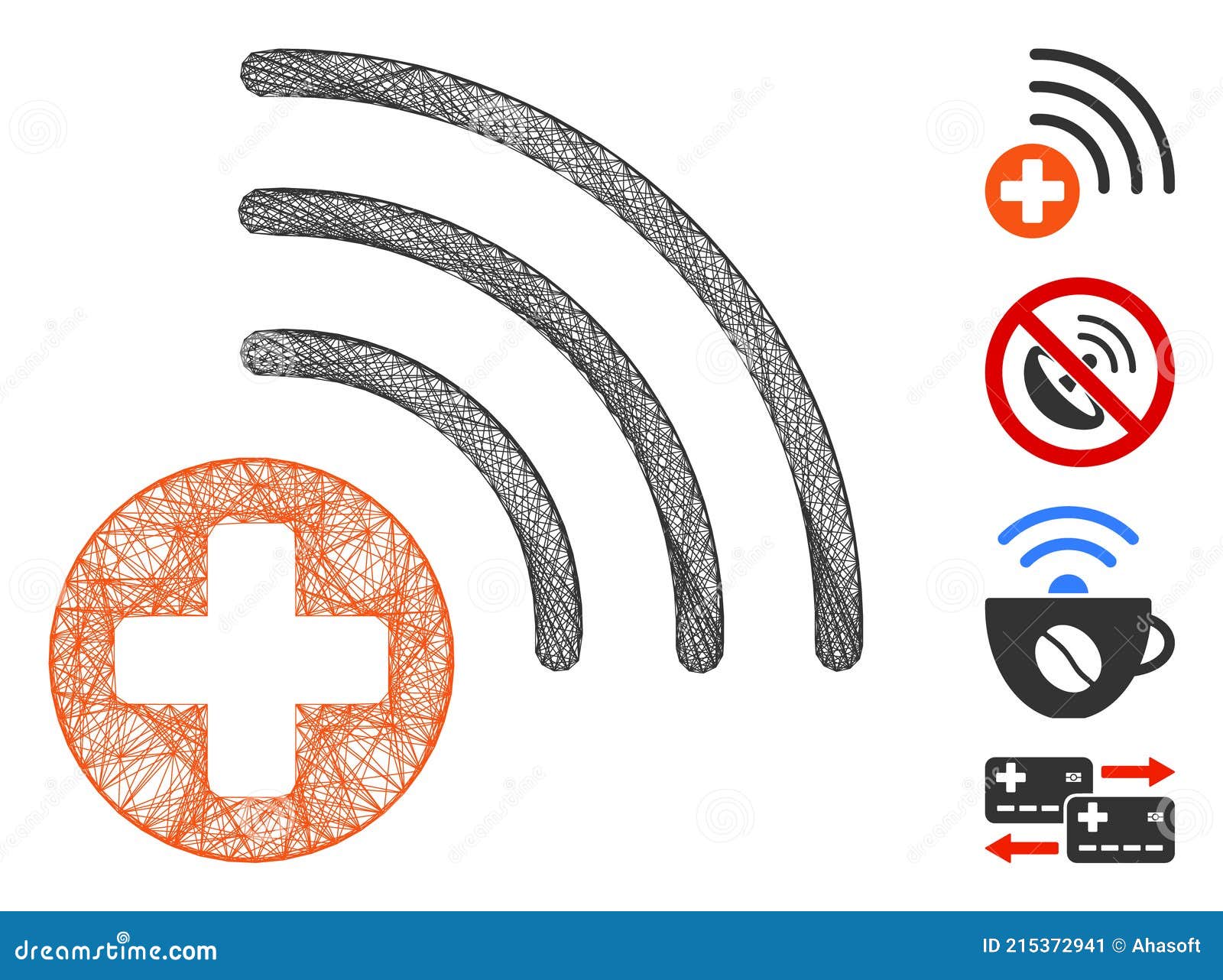 Net Medical Source Vector Mesh Stock Vector - Illustration of media ...