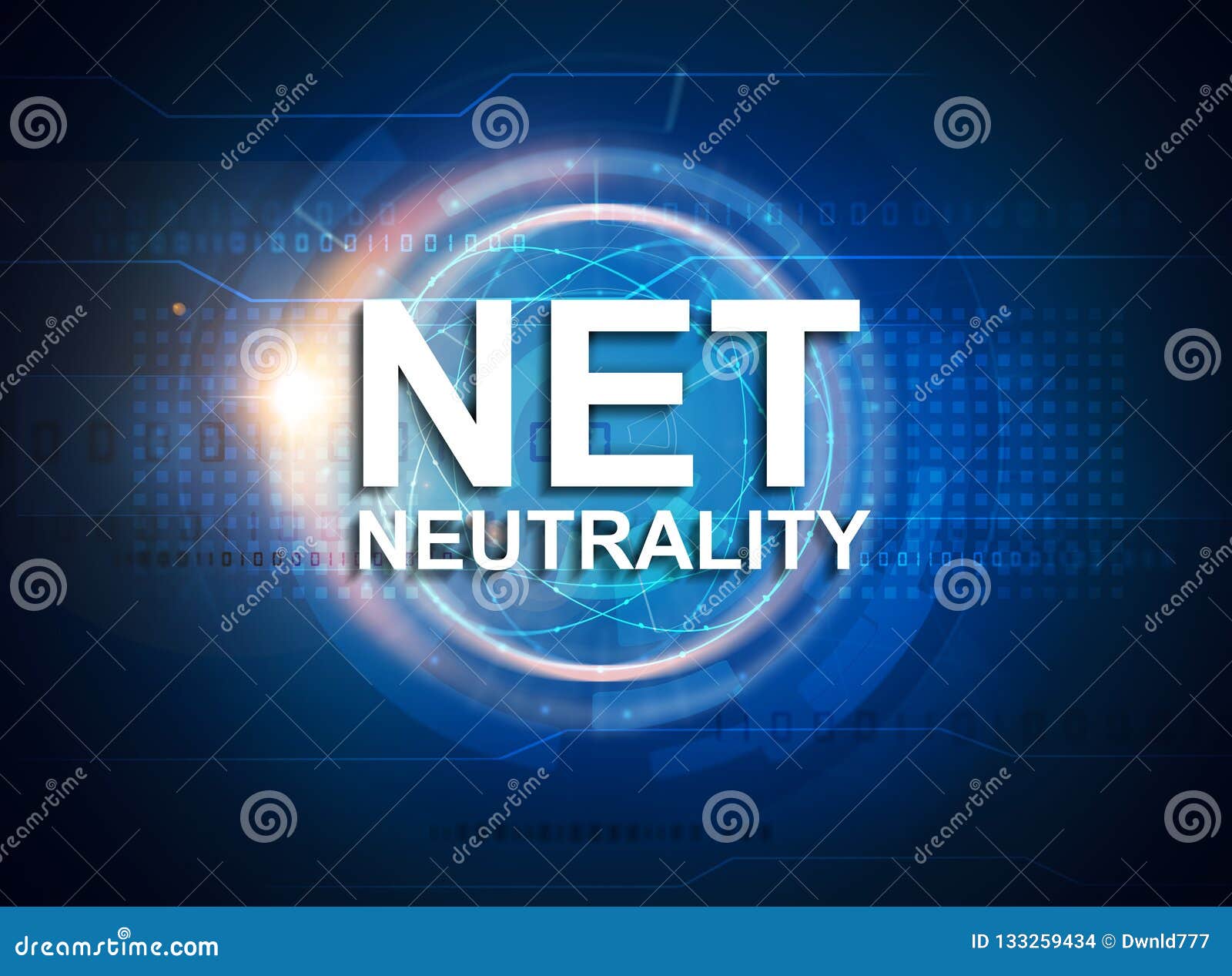 Net neutrality concept stock illustration. Illustration of software ...